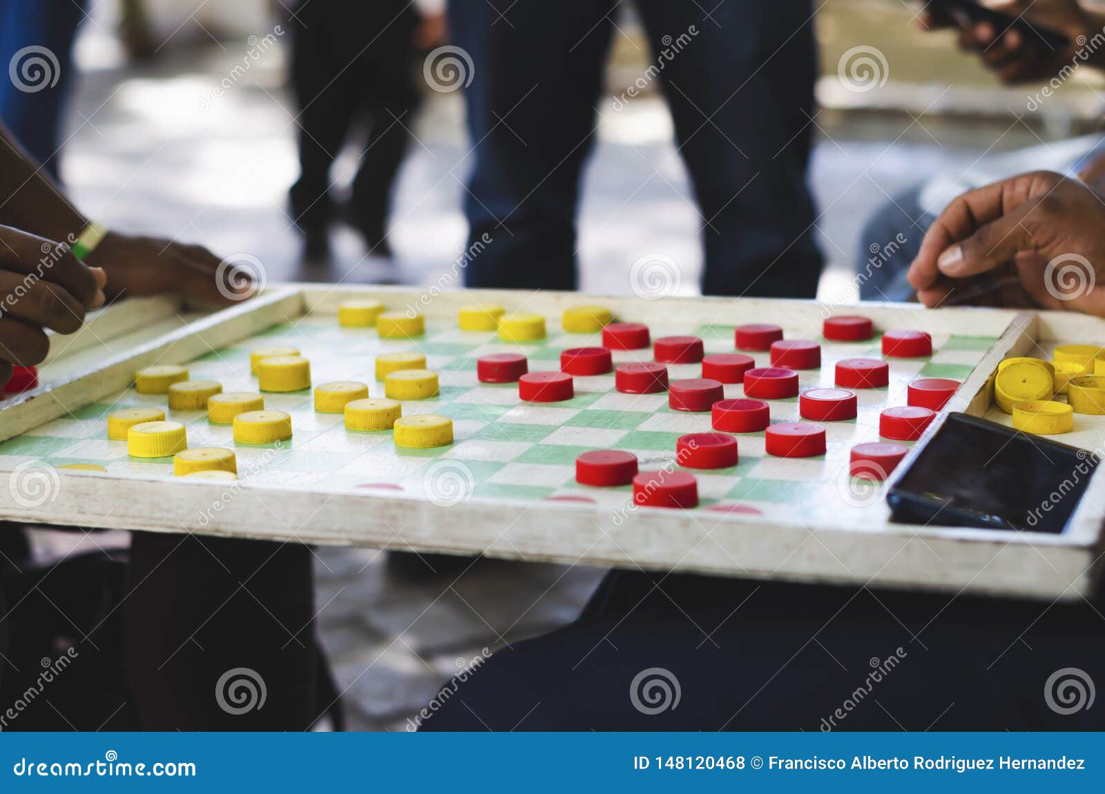 Man Playing Chinese Checkers in the Streets Stock Photo - Image of ...