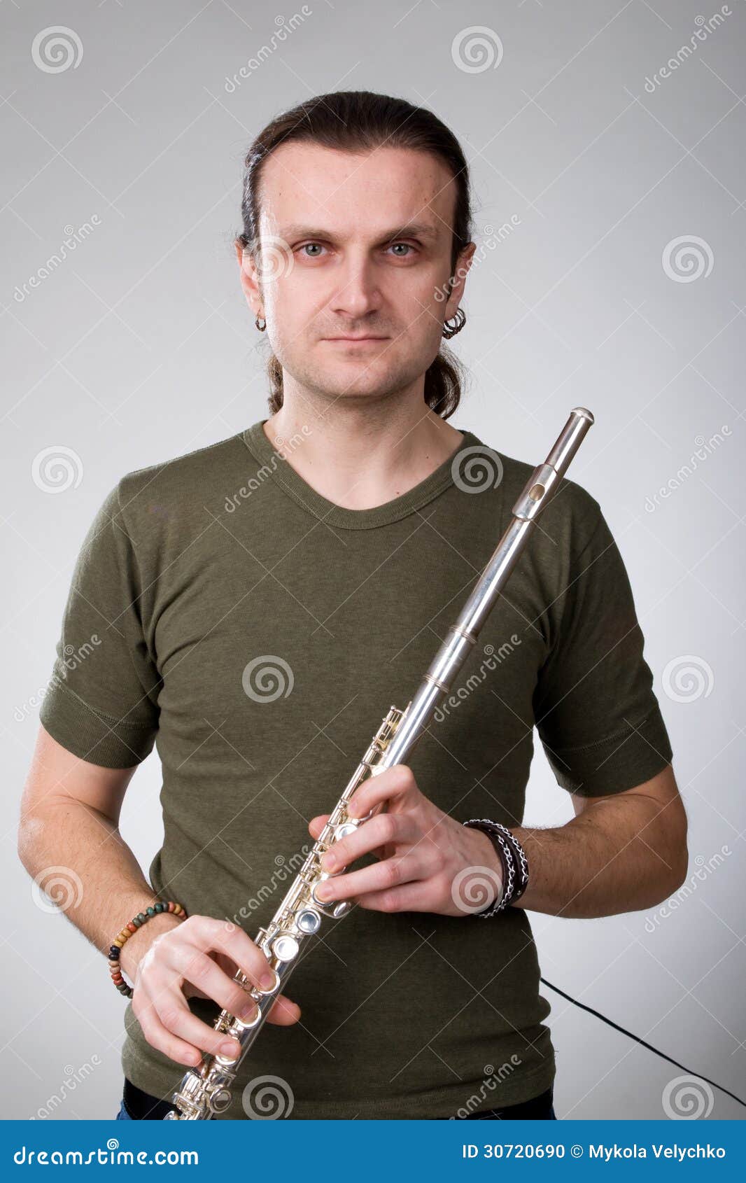 Man playing a clarinet stock photo. Image of play, clarinet - 30720690