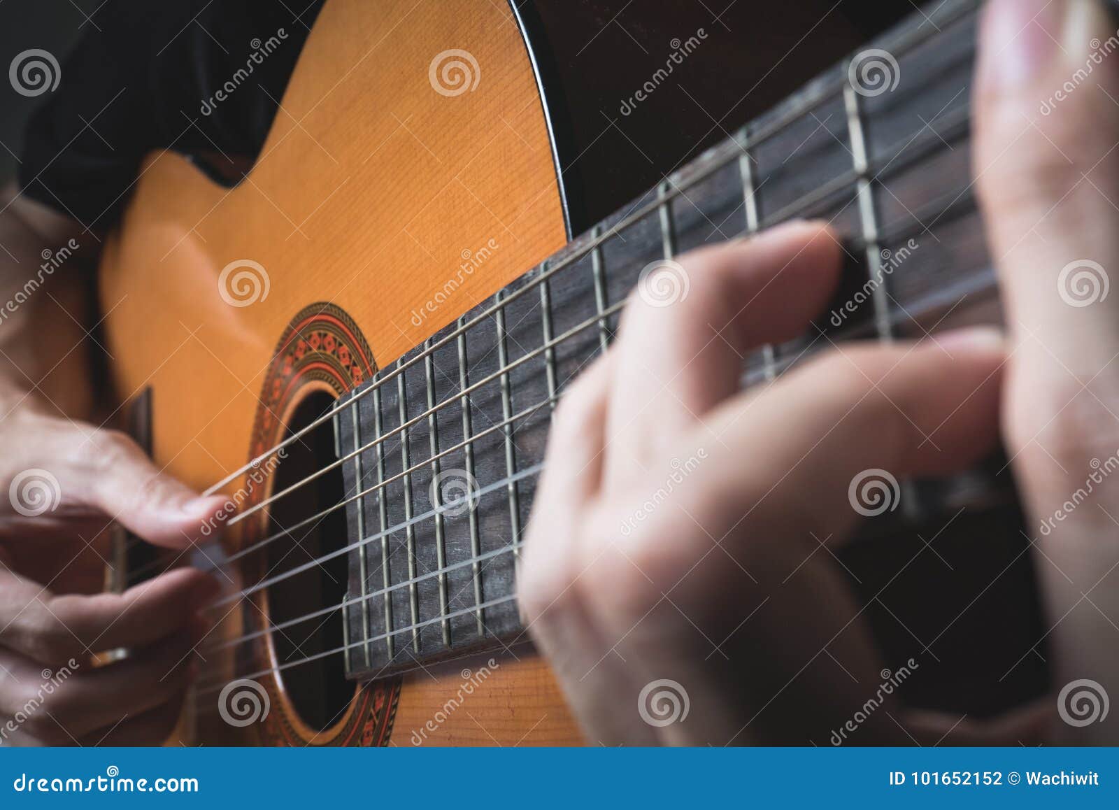A Man Playing Classical Guitar Stock Photo - Image of classical ...