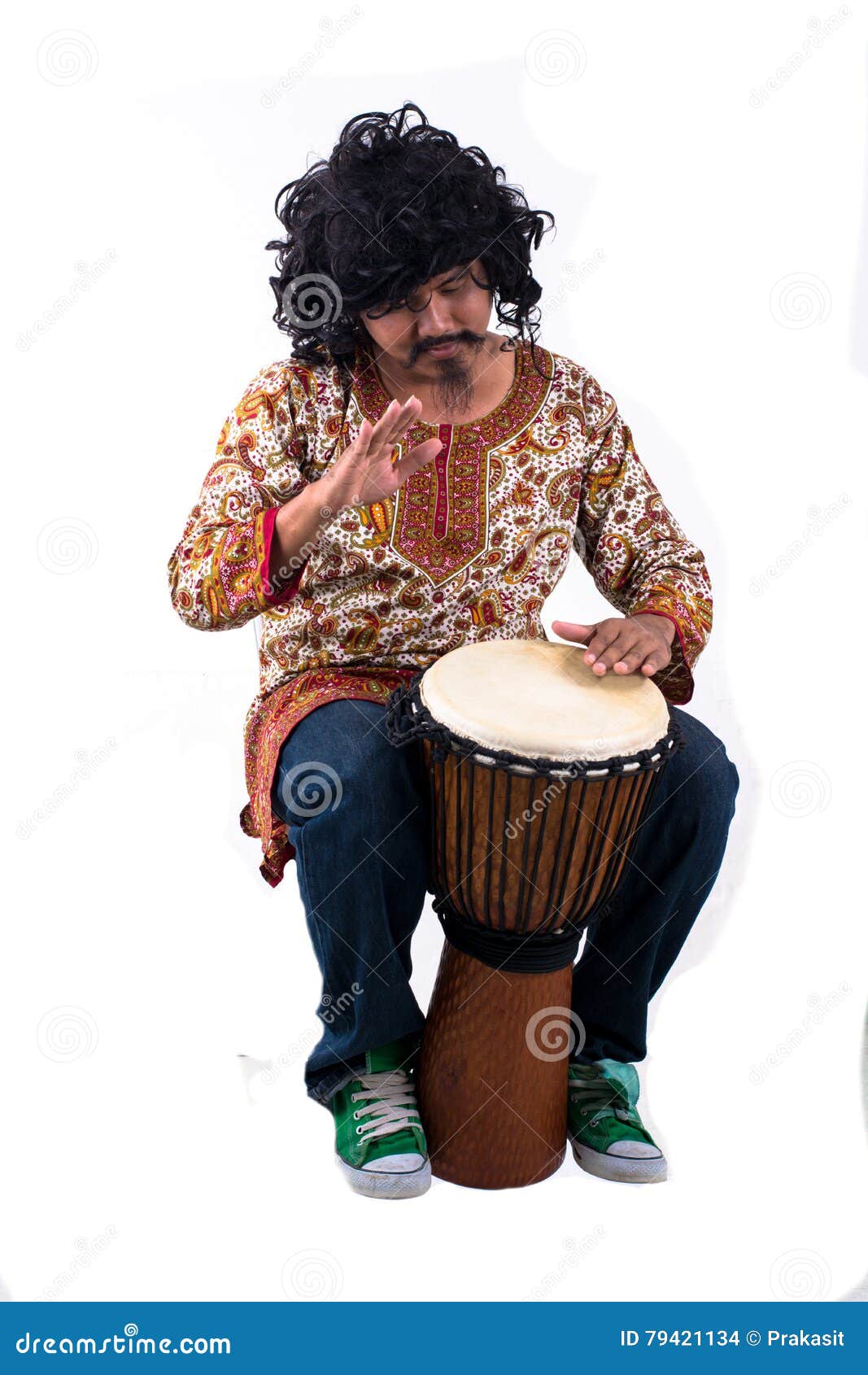 Man playing the djembe stock photo. Image of expression - 79421134