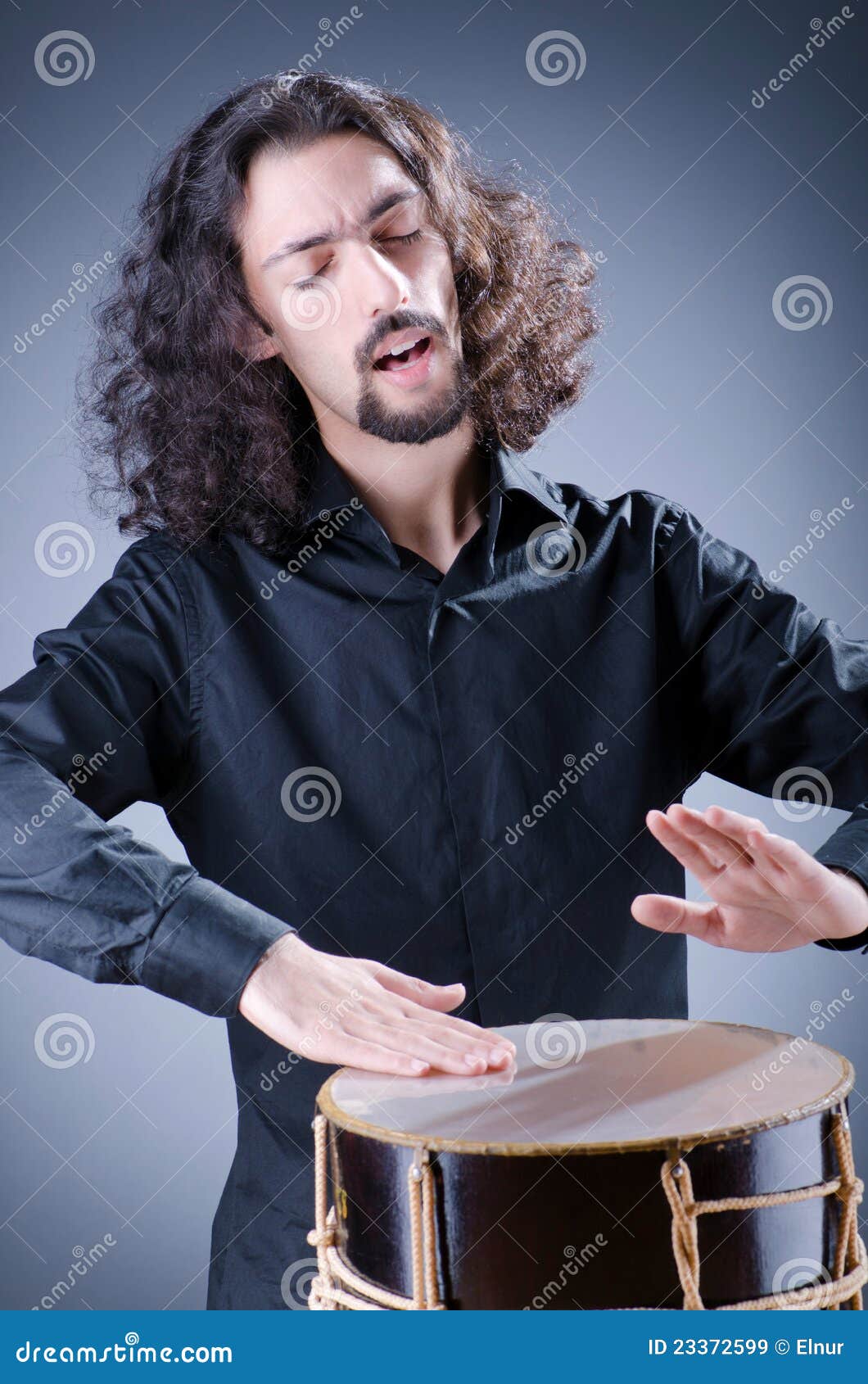 Man playing drum stock image. Image of hands, percussion - 23372599