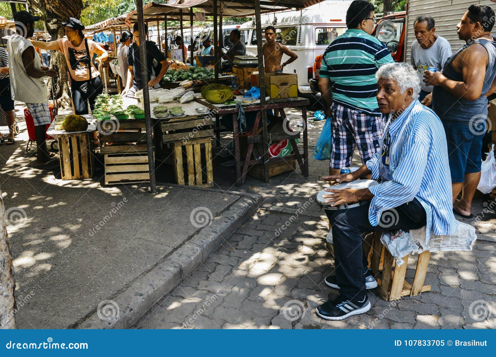 Man Playing Drums at Street Market in Rio Editorial Image - Image of ... Man Playing Drums at Street Market in Rio Editorial Image - Image of ...