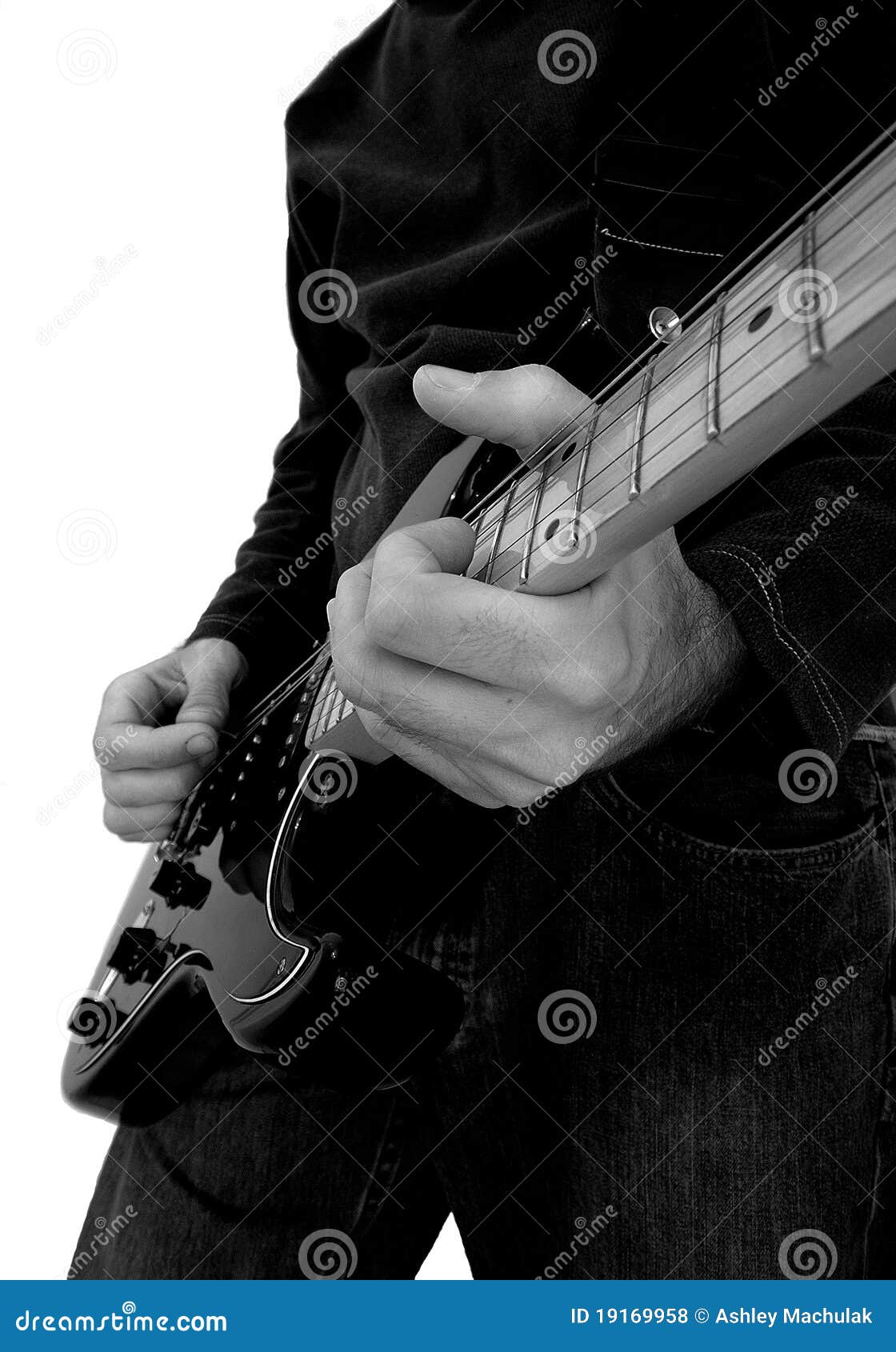 Man Playing Electric Guitar Stock Photo - Image of playing, jeans: 19169958