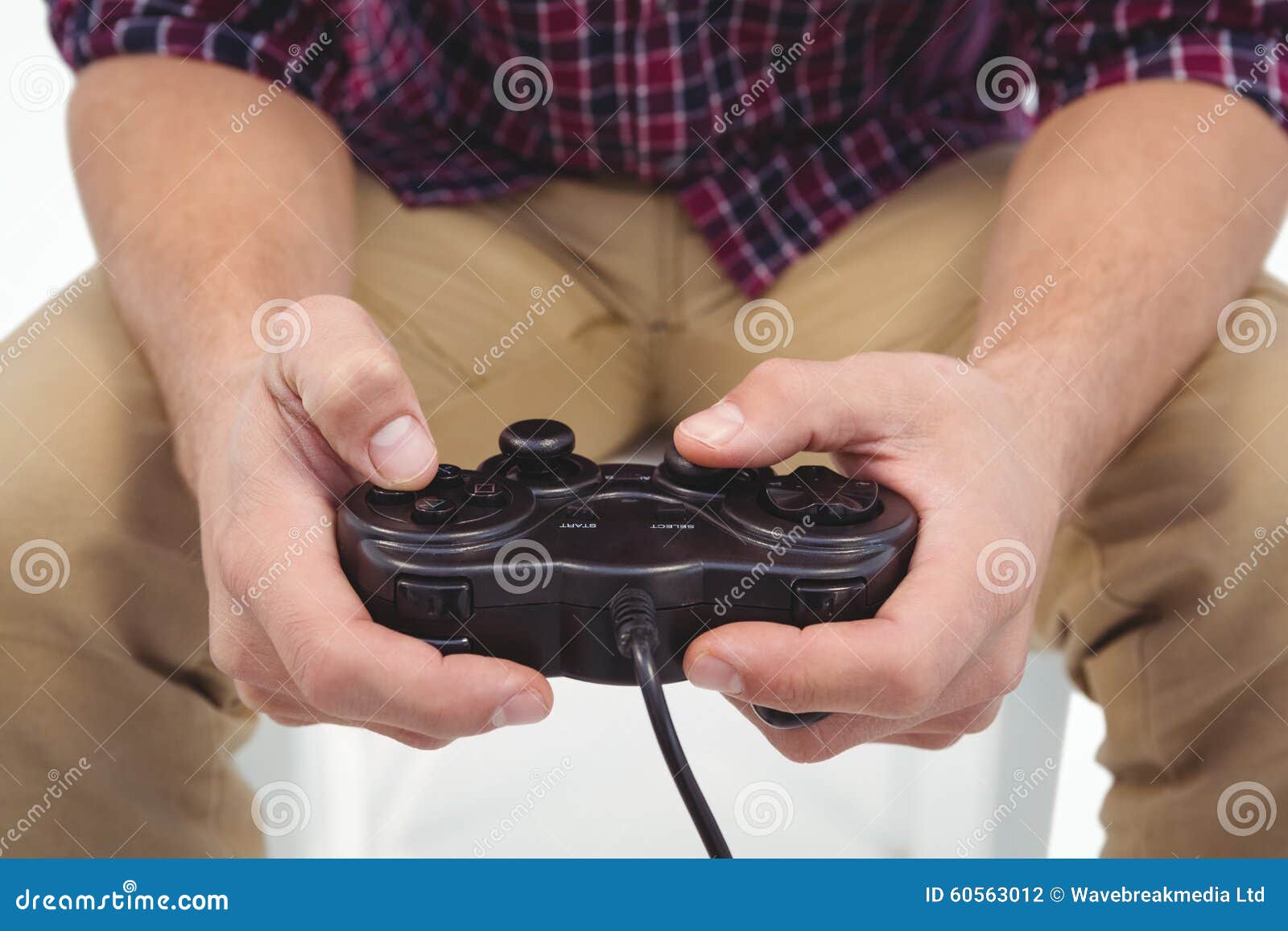 Man playing game stock photo. Image of joystick, cropped - 60563012