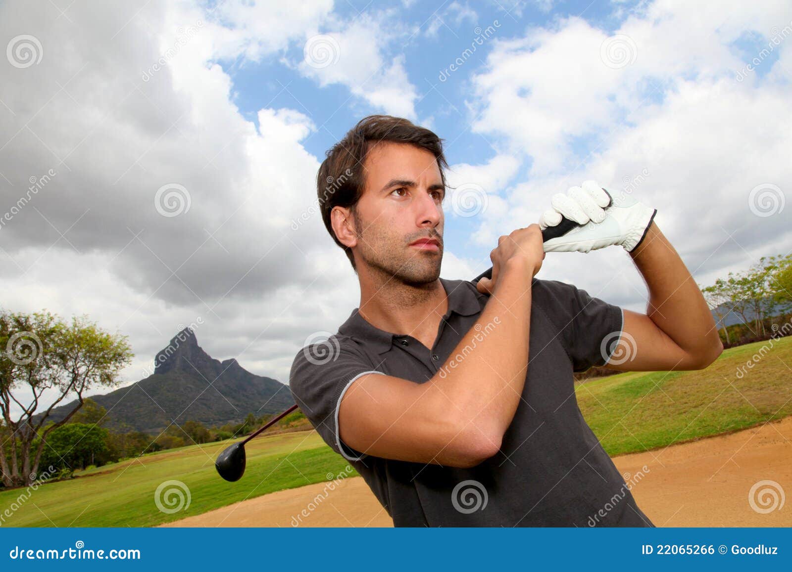 Man playing golf stock photo. Image of holes, lifestyle - 22065266