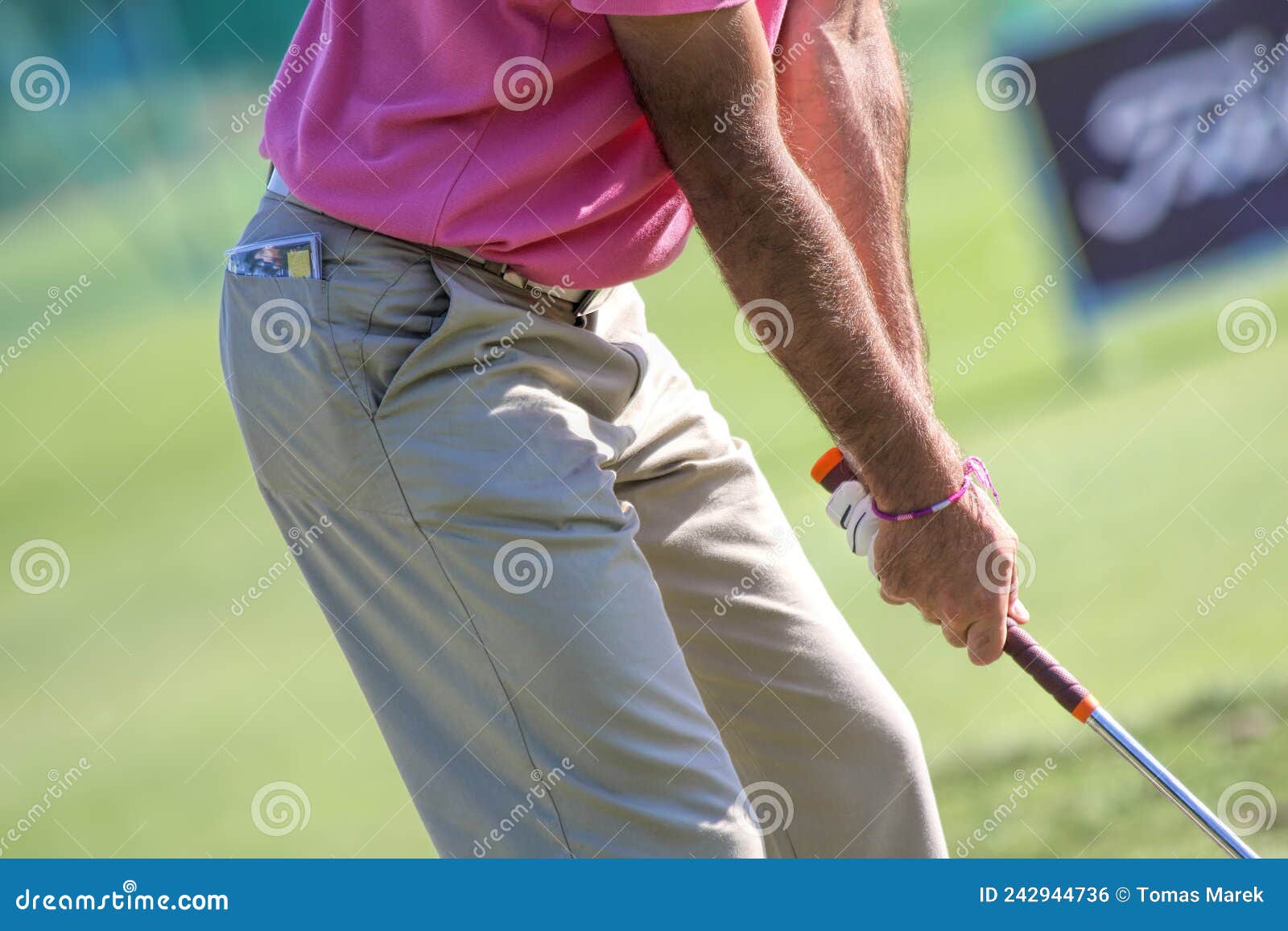 Man playing golf stock photo. Image of golfer, driver - 242944736