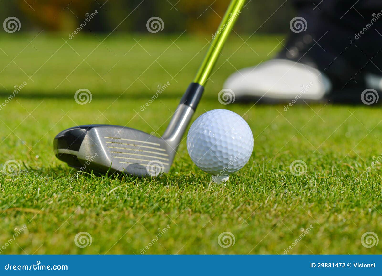 Golf Ball and Club stock photo. Image of outdoors, sports - 29881472