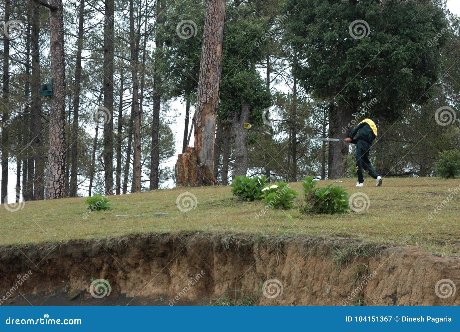 Man Playing Golf at Ranikhet, India Editorial Photography - Image of ...