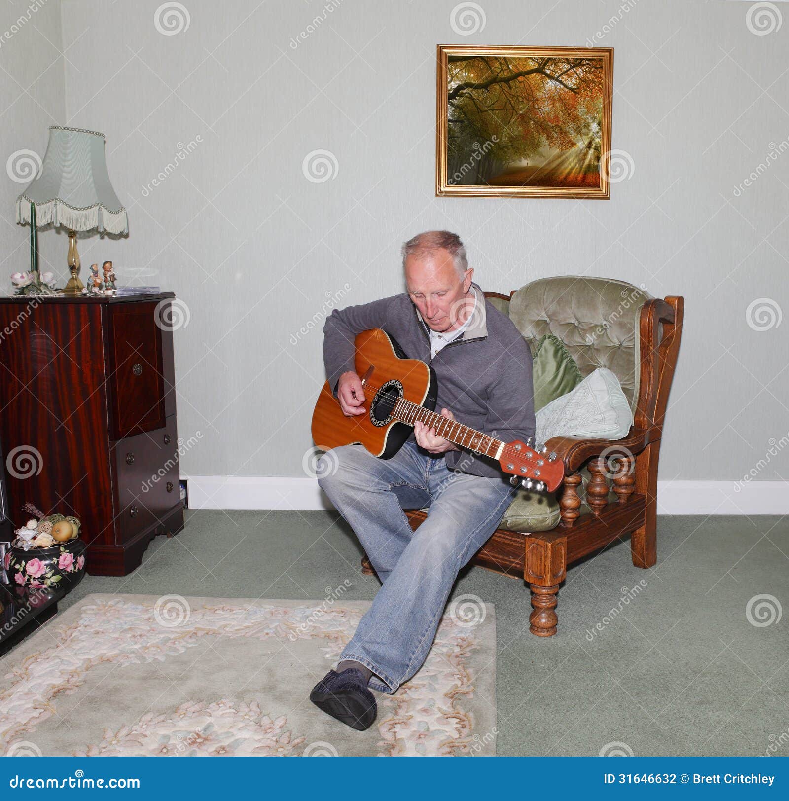 Man playing guitar stock photo. Image of music, person - 31646632