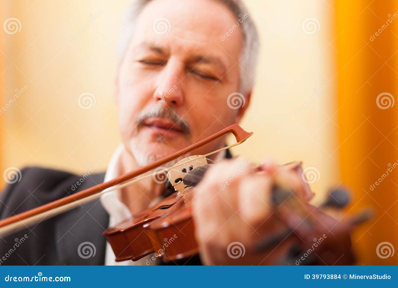 Man playing his violin stock photo. Image of male, performance - 39793884