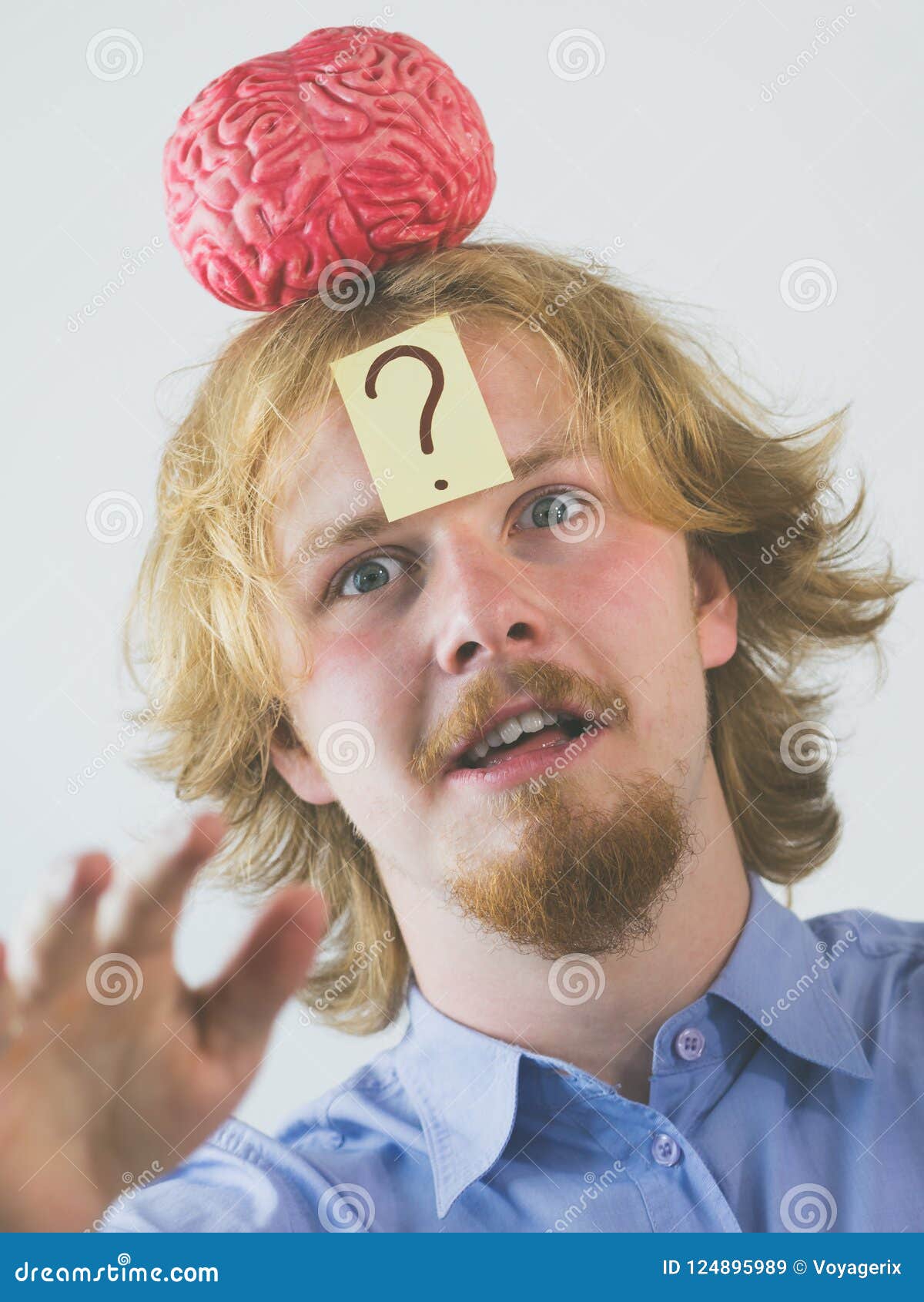 Man Playing with Human Brain Stock Image - Image of understanding ...