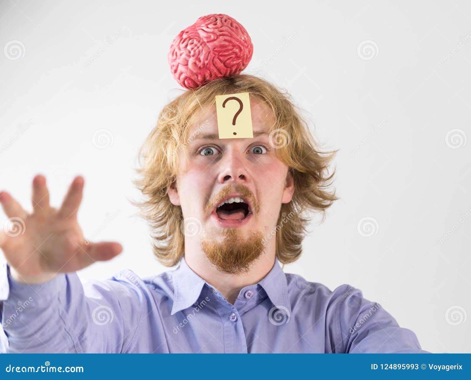 Man Playing with Human Brain Stock Image - Image of control, mark ...