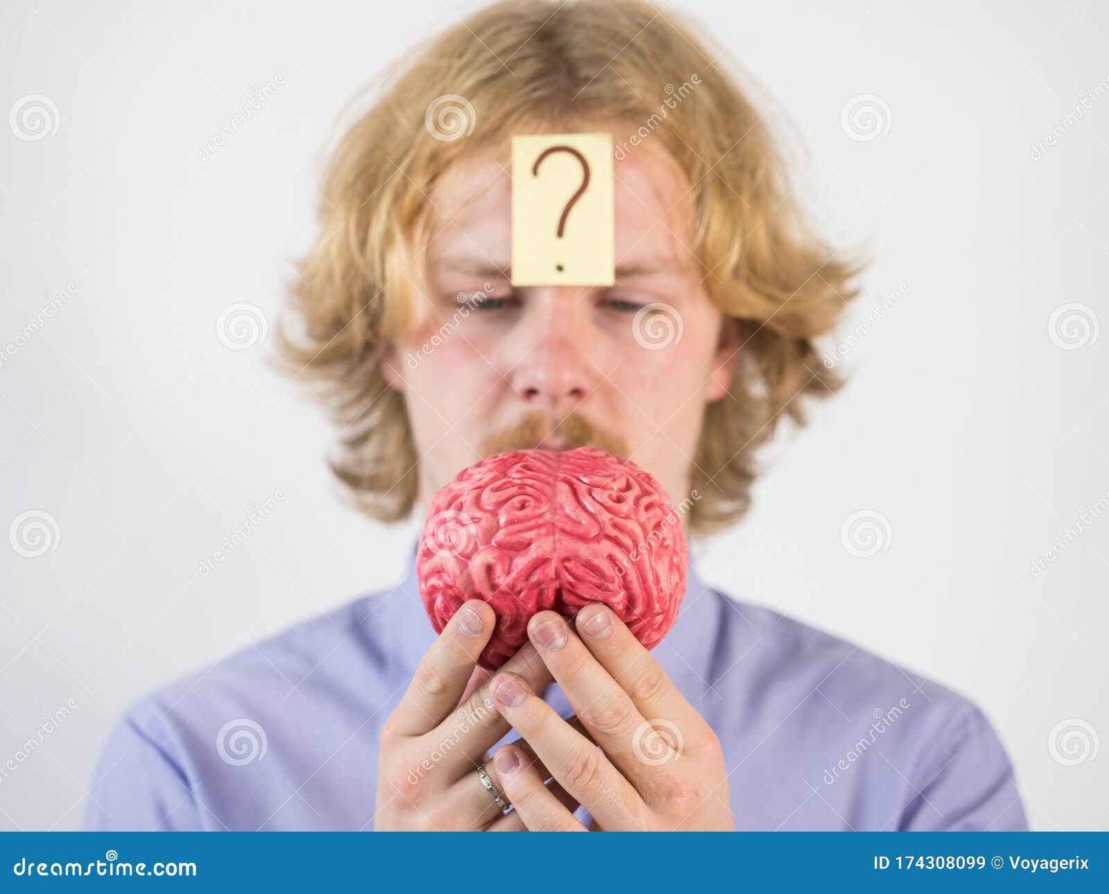 Man Playing with Human Brain Stock Image - Image of brain, sign: 174308099