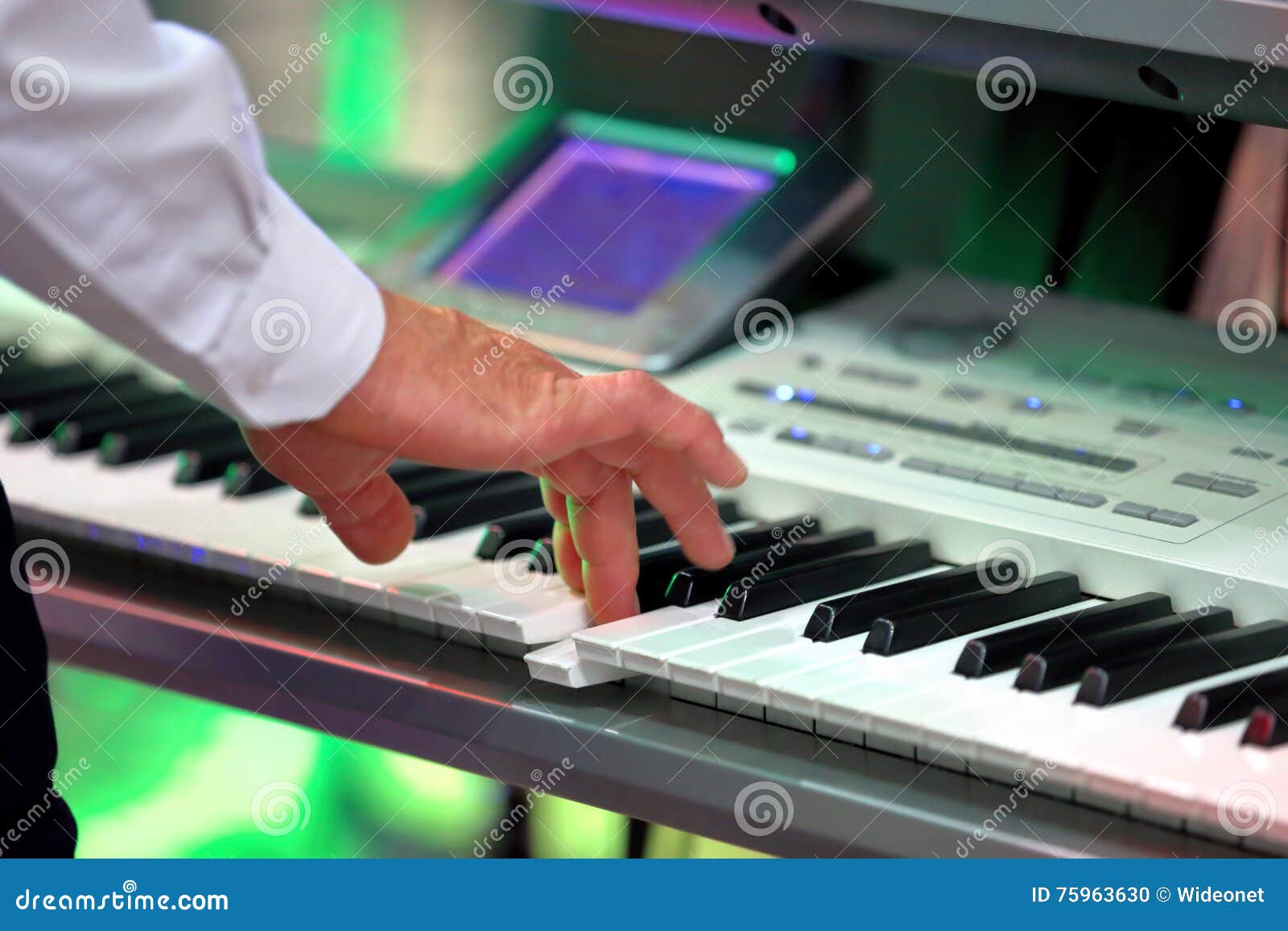 Man Playing the Keyboard at a Party Stock Photo - Image of ceremony ...