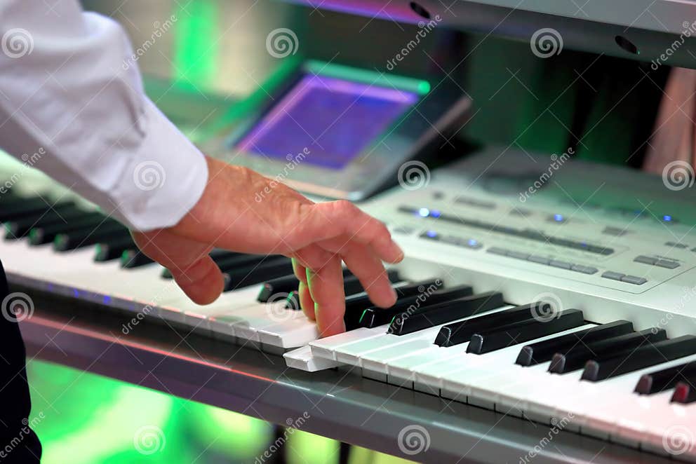 Man Playing the Keyboard at a Party Stock Photo - Image of ceremony ...
