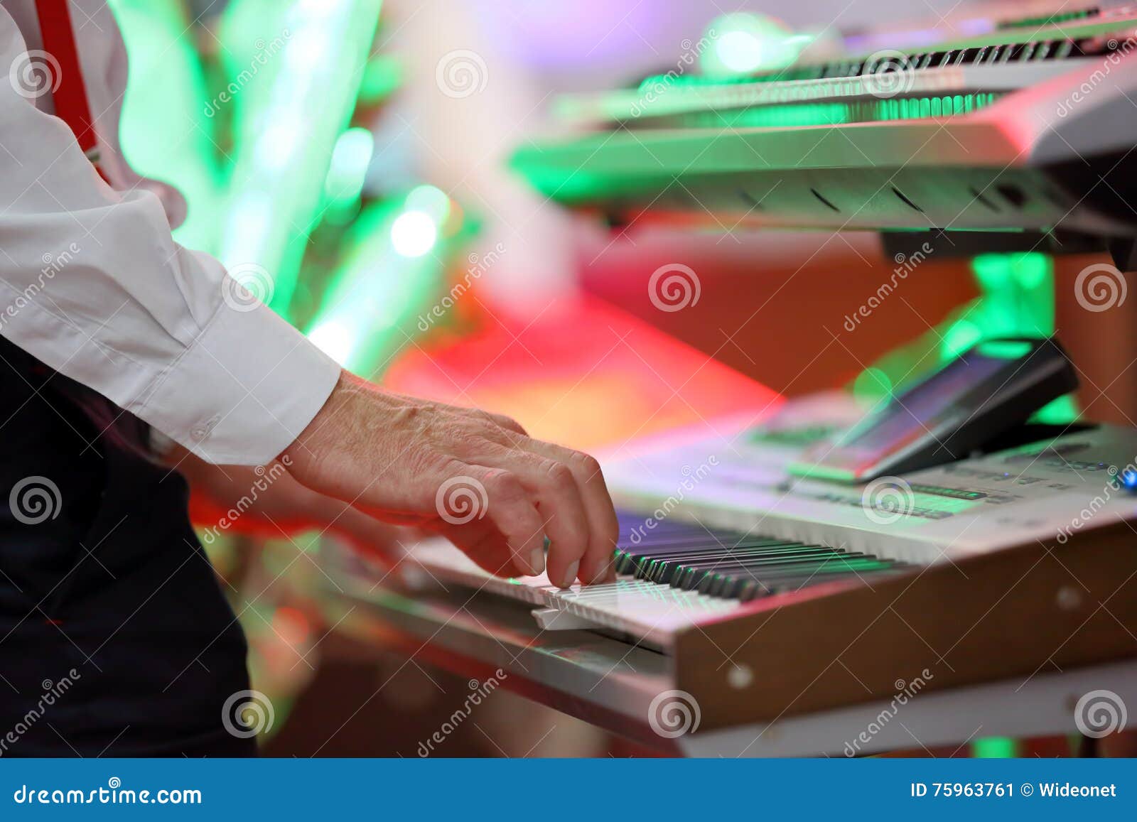 Man Playing the Keyboard at a Party Stock Image - Image of ceremony ...