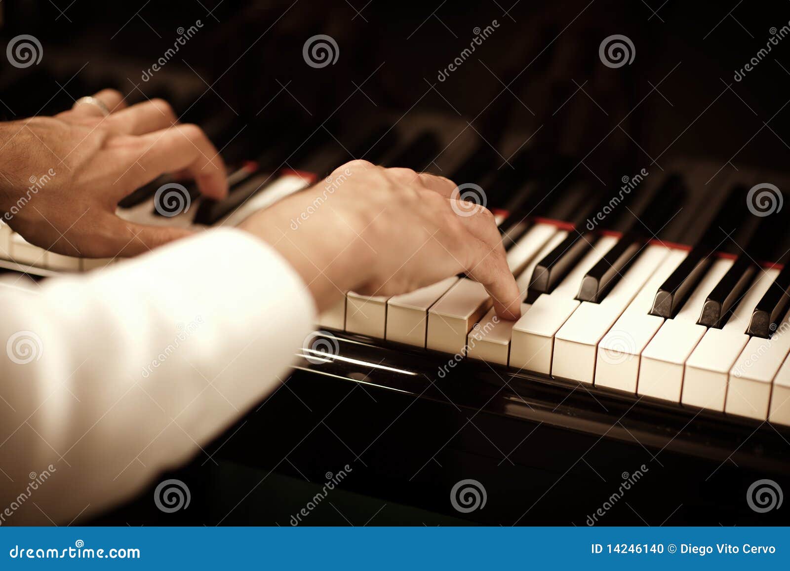 Man playing piano stock photo. Image of person, play - 14246140