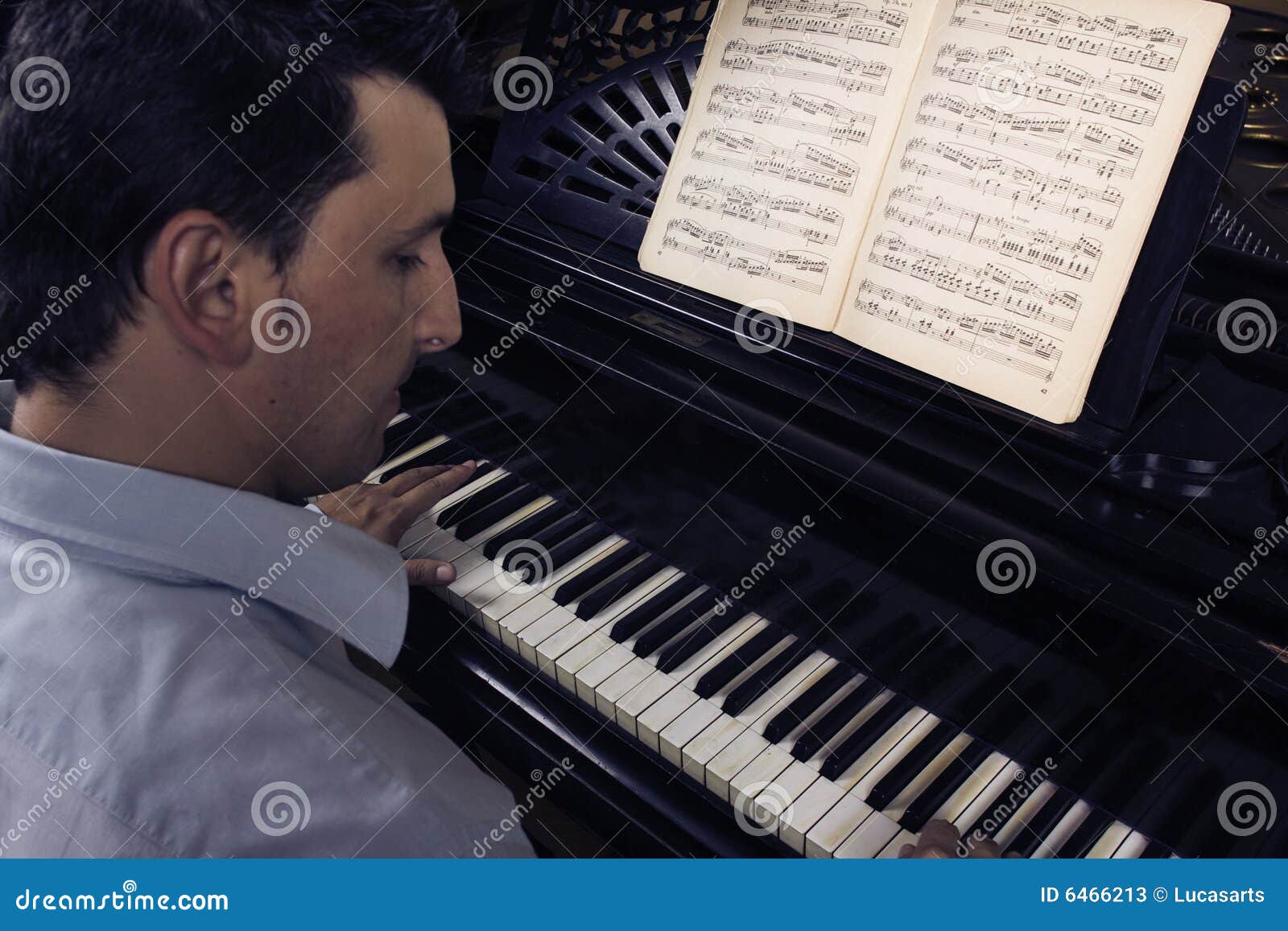 Man playing piano stock image. Image of person, piano - 6466213