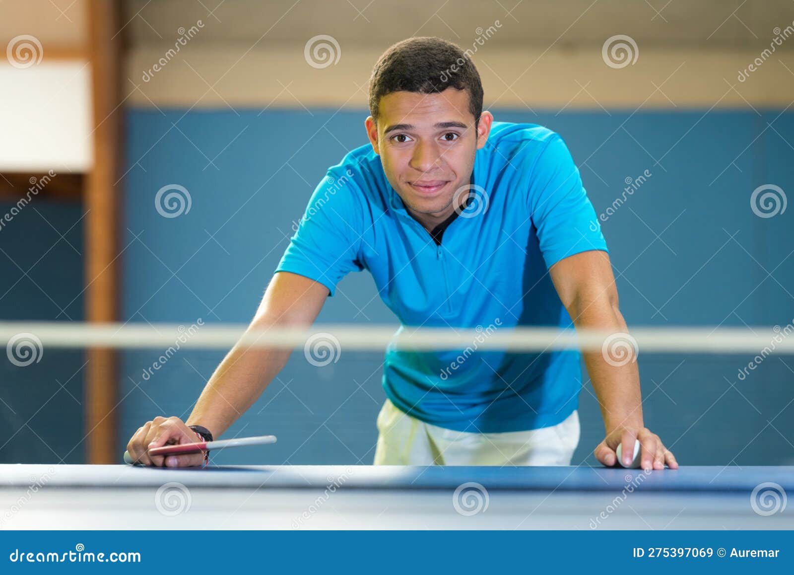 Man playing ping pong stock image. Image of table, professional - 275397069