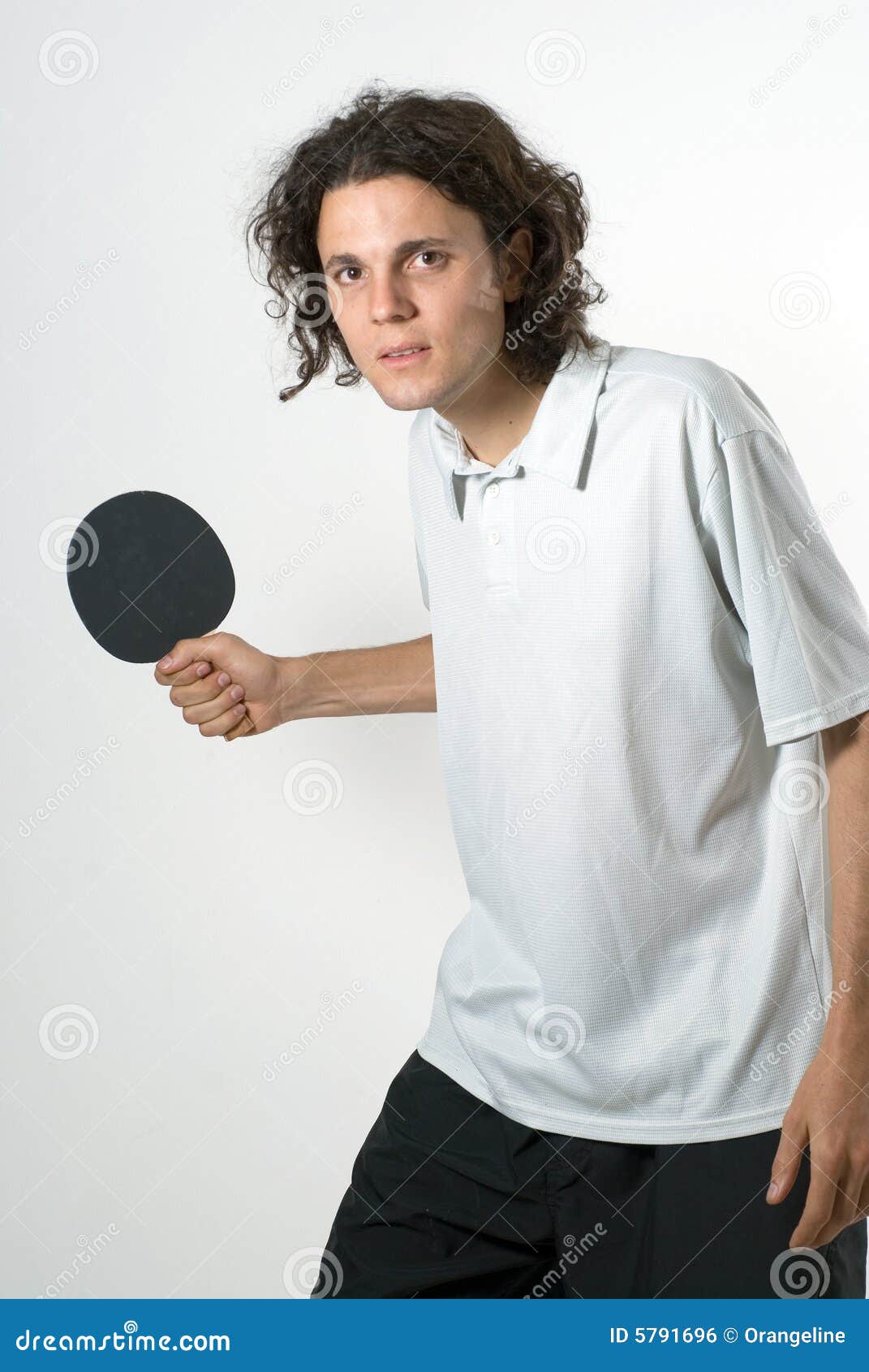 Man Playing Ping Pong - Vertical Stock Photo - Image of relaxing ...