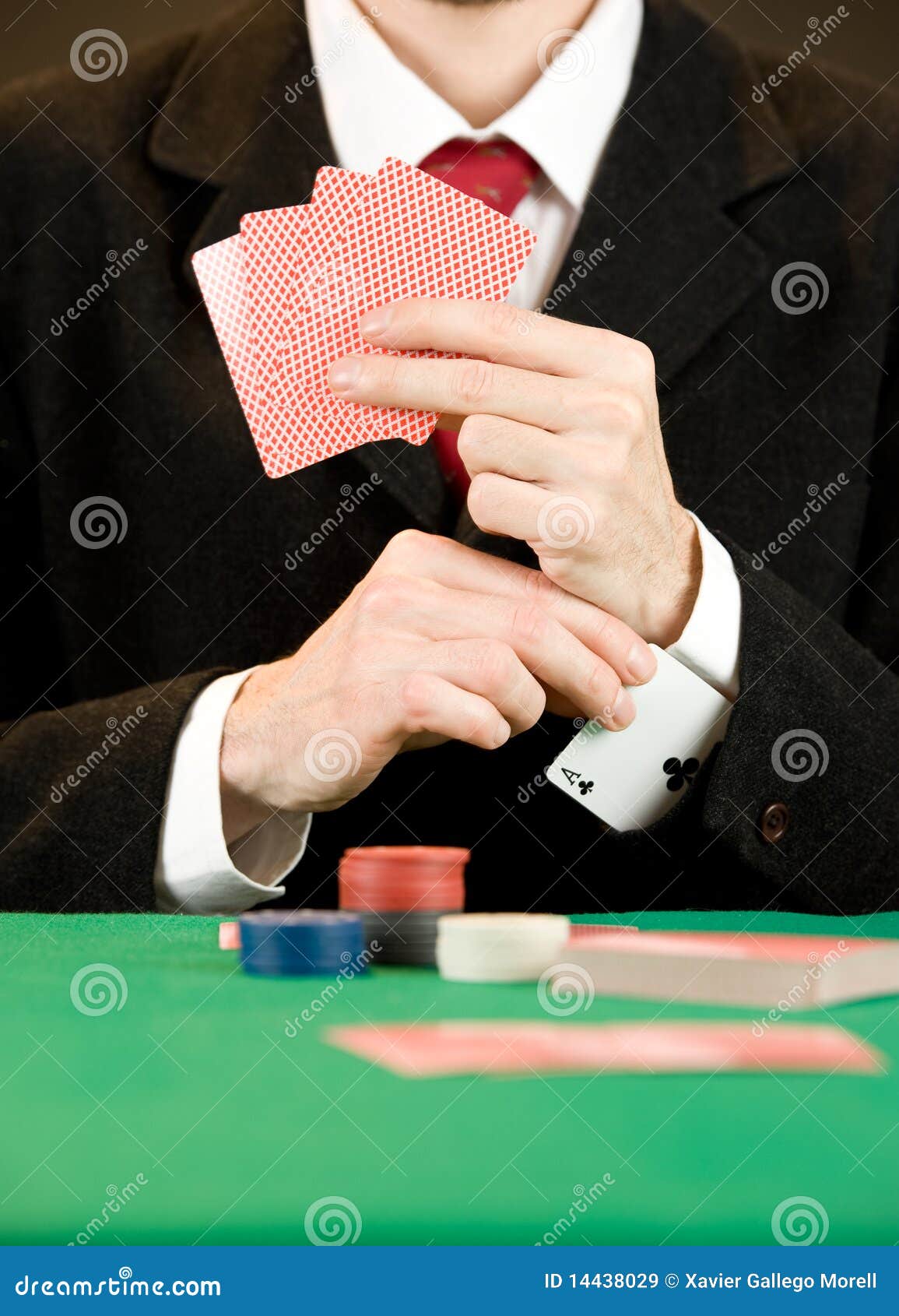 Man playing poker stock image. Image of hand, success - 14438029