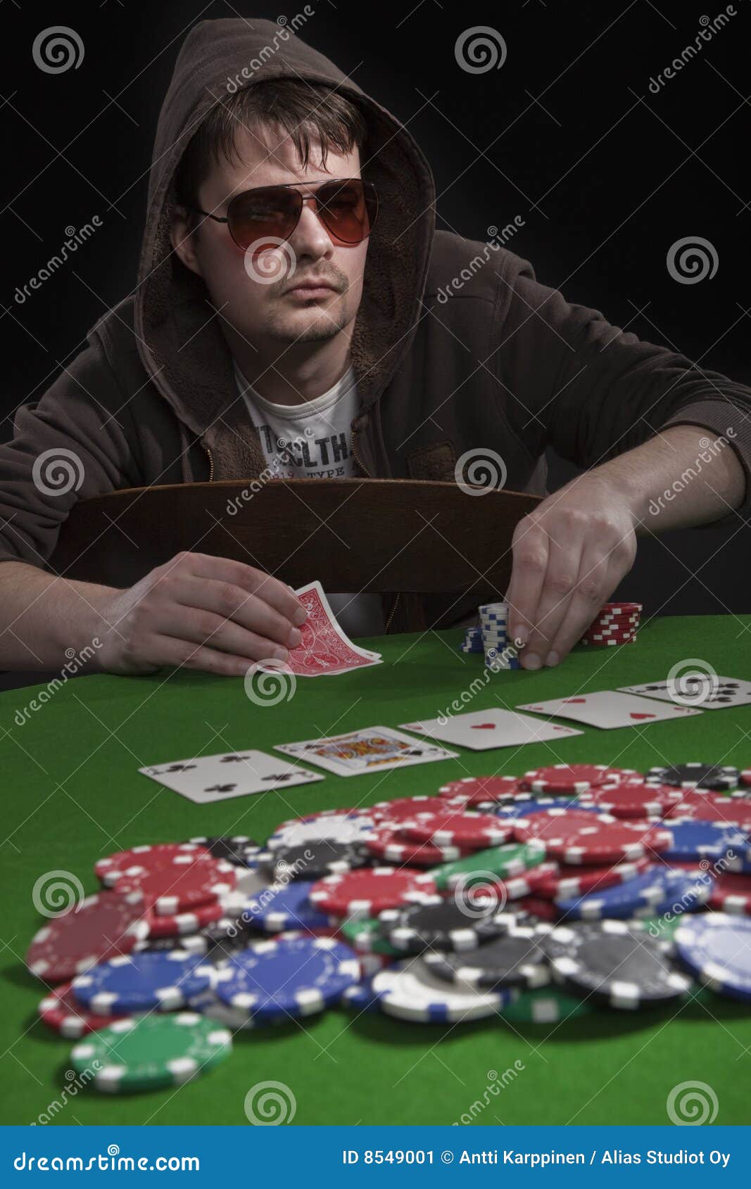 Man playing poker stock image. Image of hold, cash, gambler - 8549001