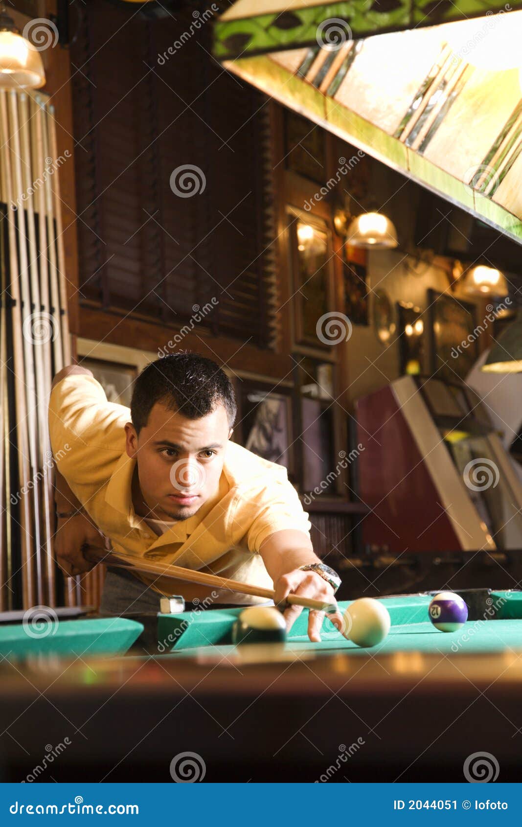 Man playing pool. stock image. Image of aiming, ball, person - 2044051