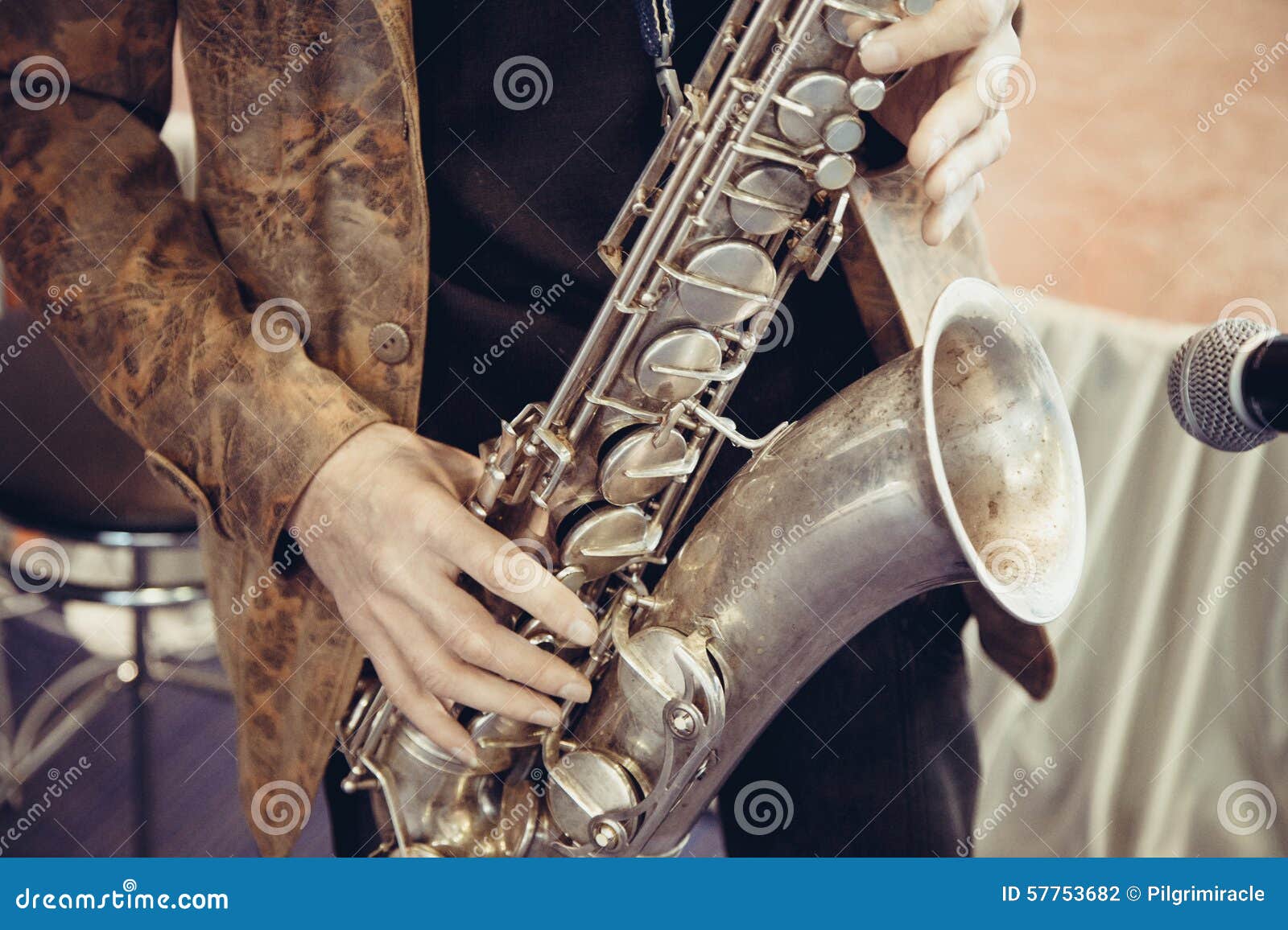 Man playing the saxophone stock photo. Image of jazz - 57753682