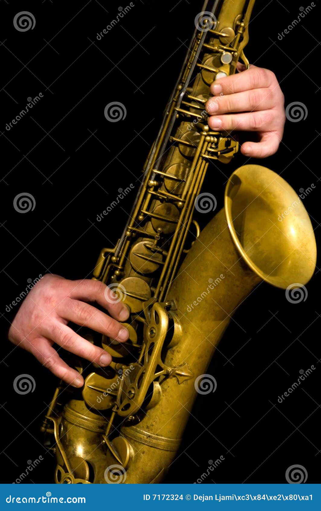 Man playing saxophone stock photo. Image of music, gold - 7172324