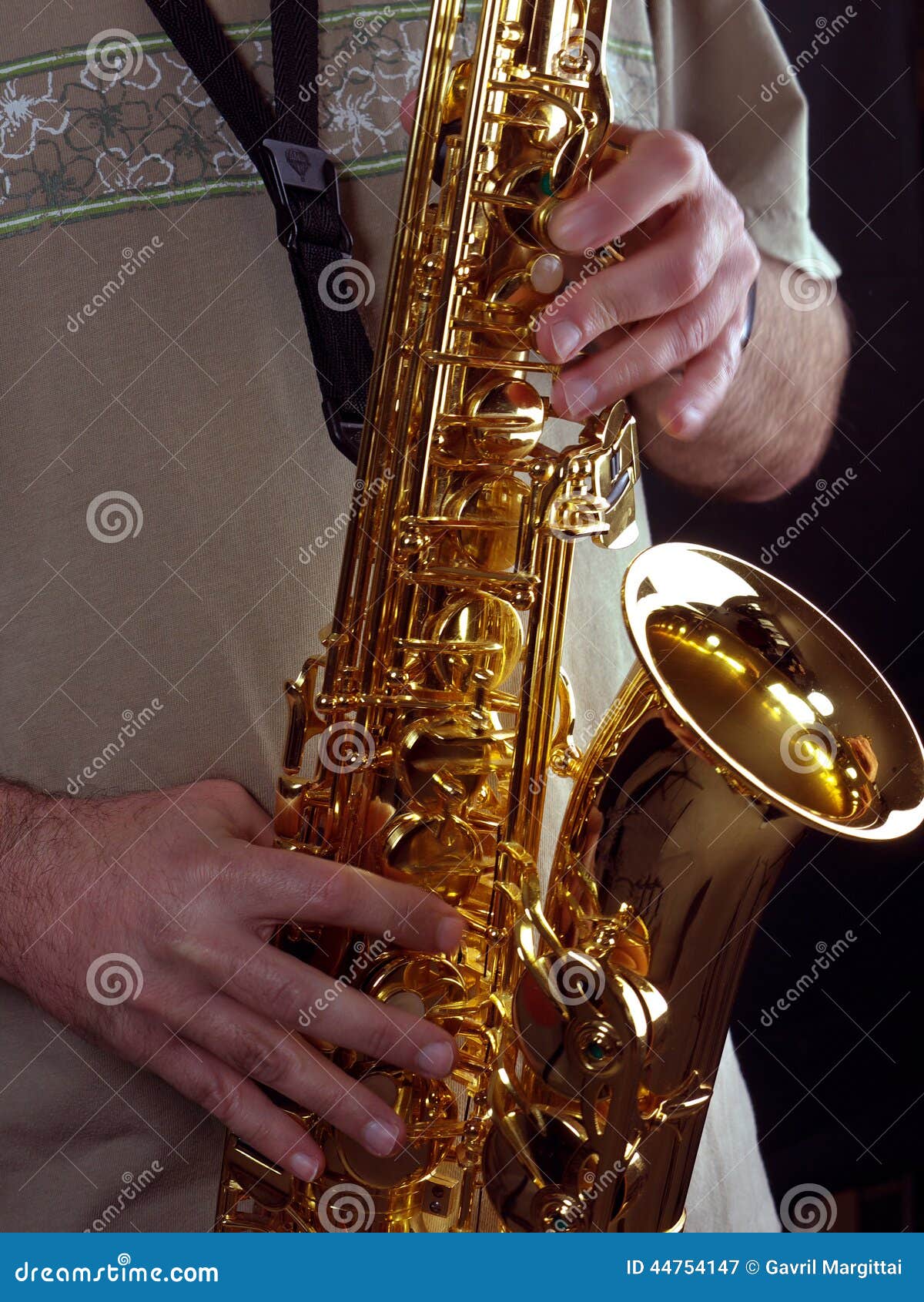 Man playing Saxophone stock image. Image of isolated - 44754147