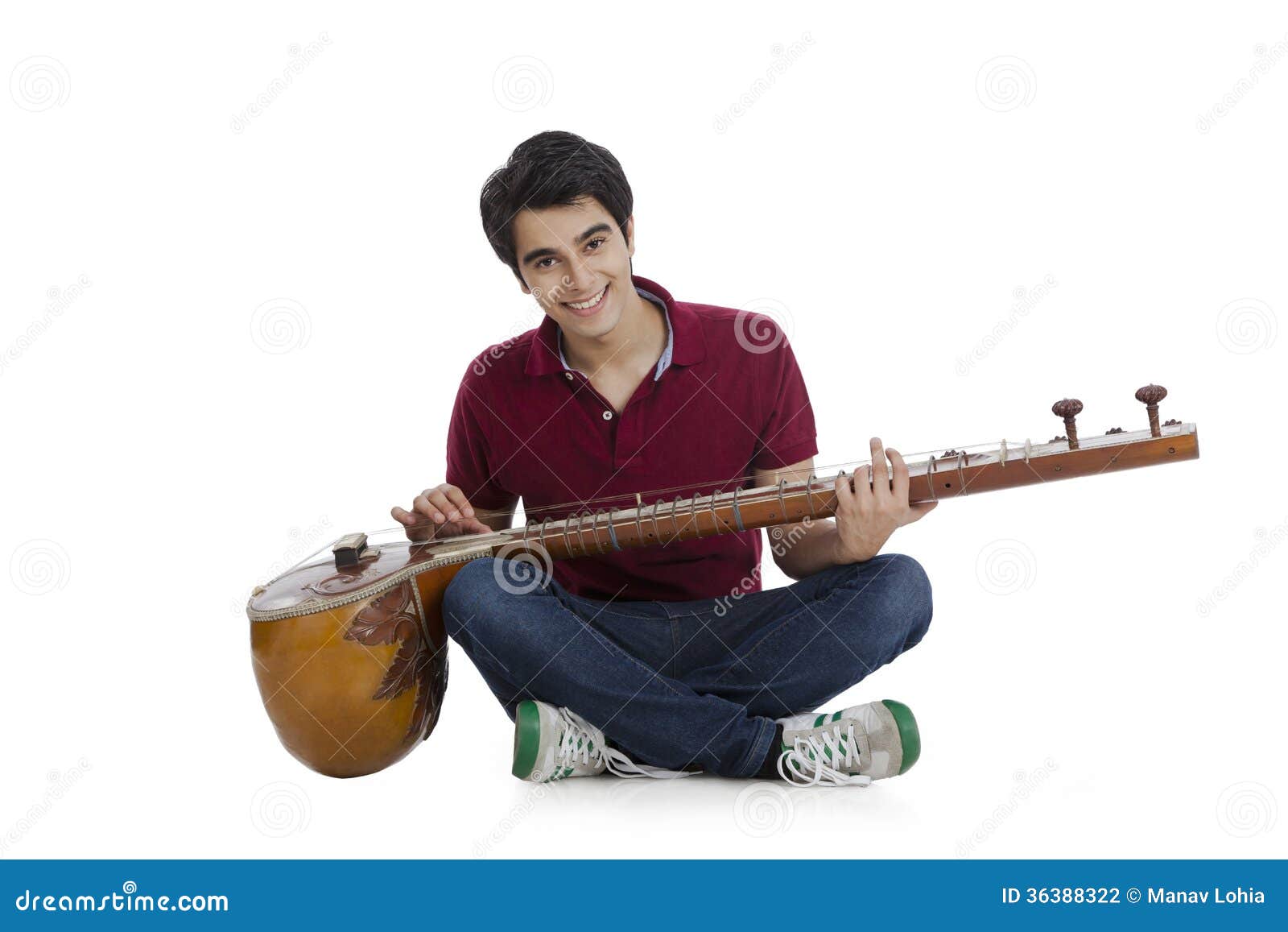 Man playing sitar stock photo. Image of front, activity - 36388322