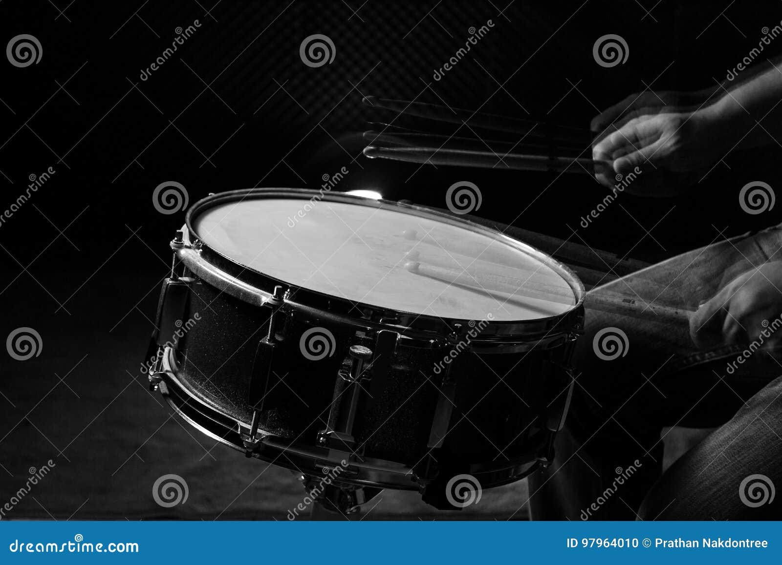 The Man is Playing Snare Drum. Stock Photo - Image of music, background ...