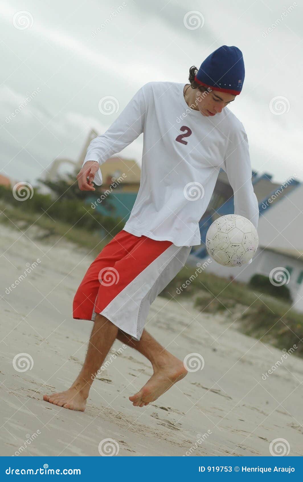 Man playing soccer stock image. Image of hair, control - 919753