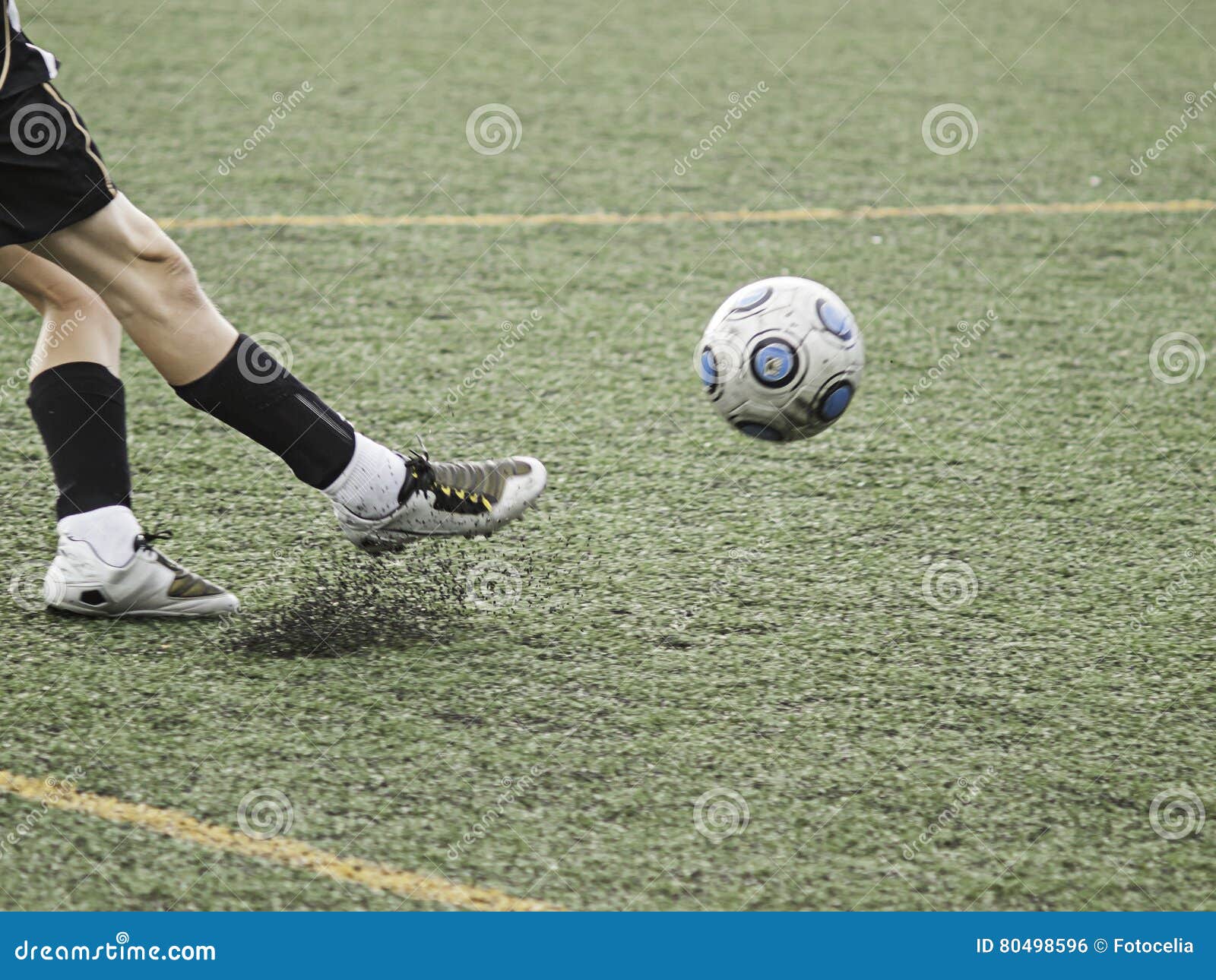 Man playing soccer stock photo. Image of goalpost, caucasian - 80498596
