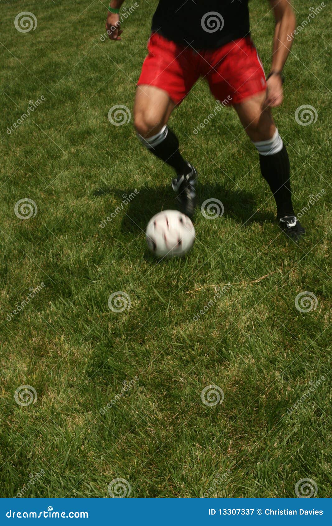 Man Playing Soccer Juggling Ball Stock Image - Image of green, white ...