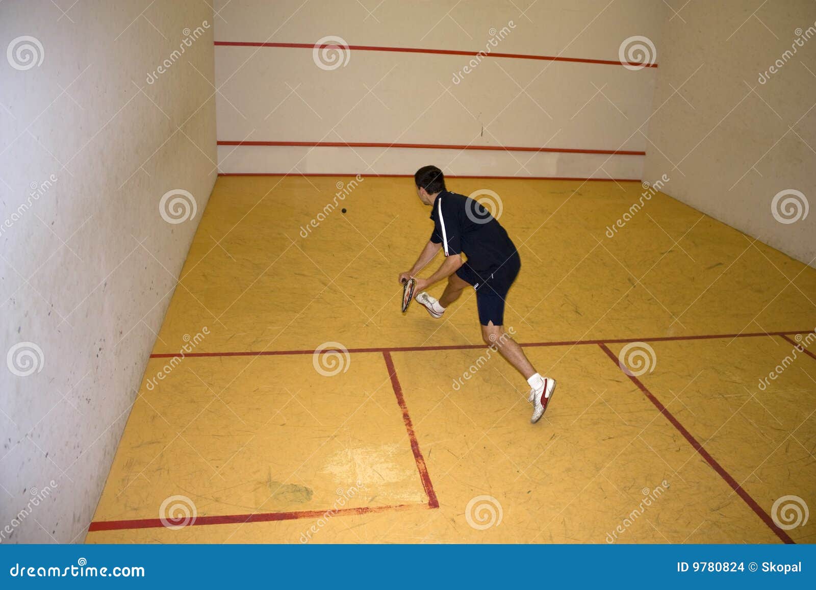Man playing squash stock photo. Image of recreation, entertainment ...