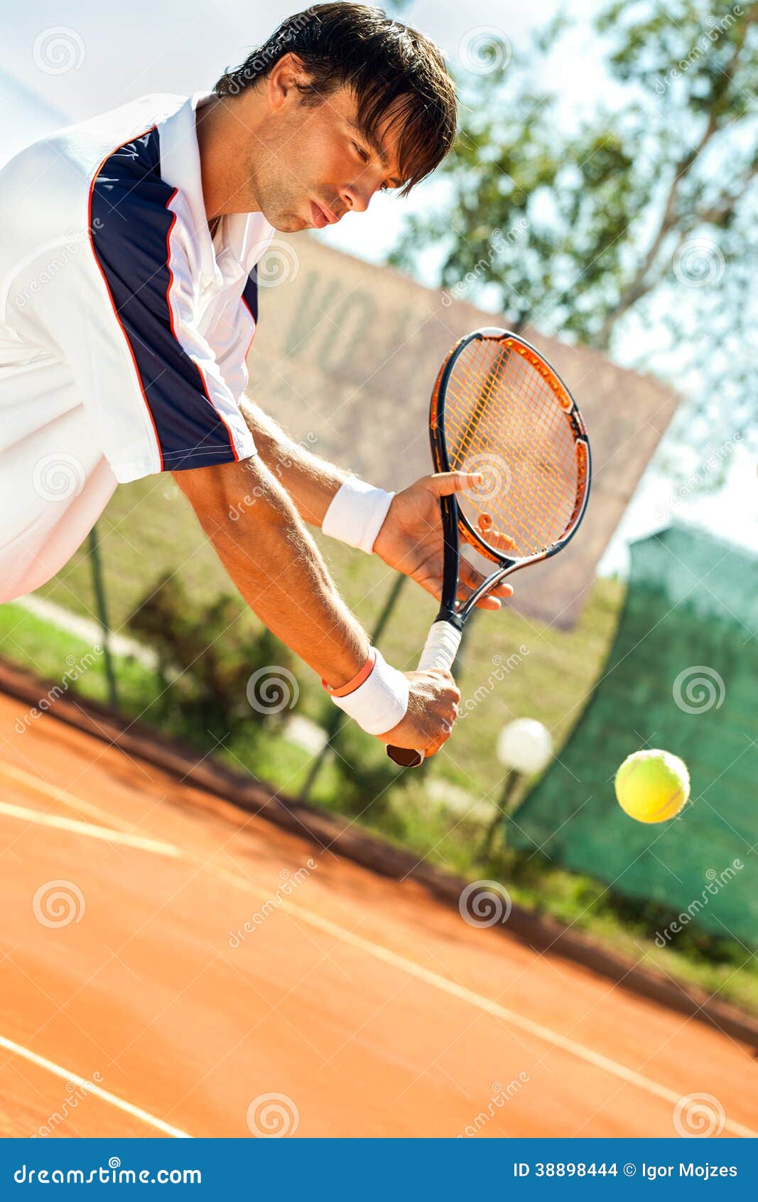 Man playing tennis stock photo. Image of caucasian, male - 38898444