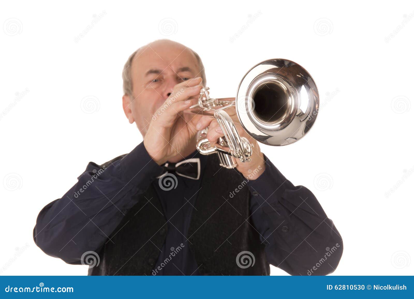 Man playing trumpet stock photo. Image of blowing, musician - 62810530