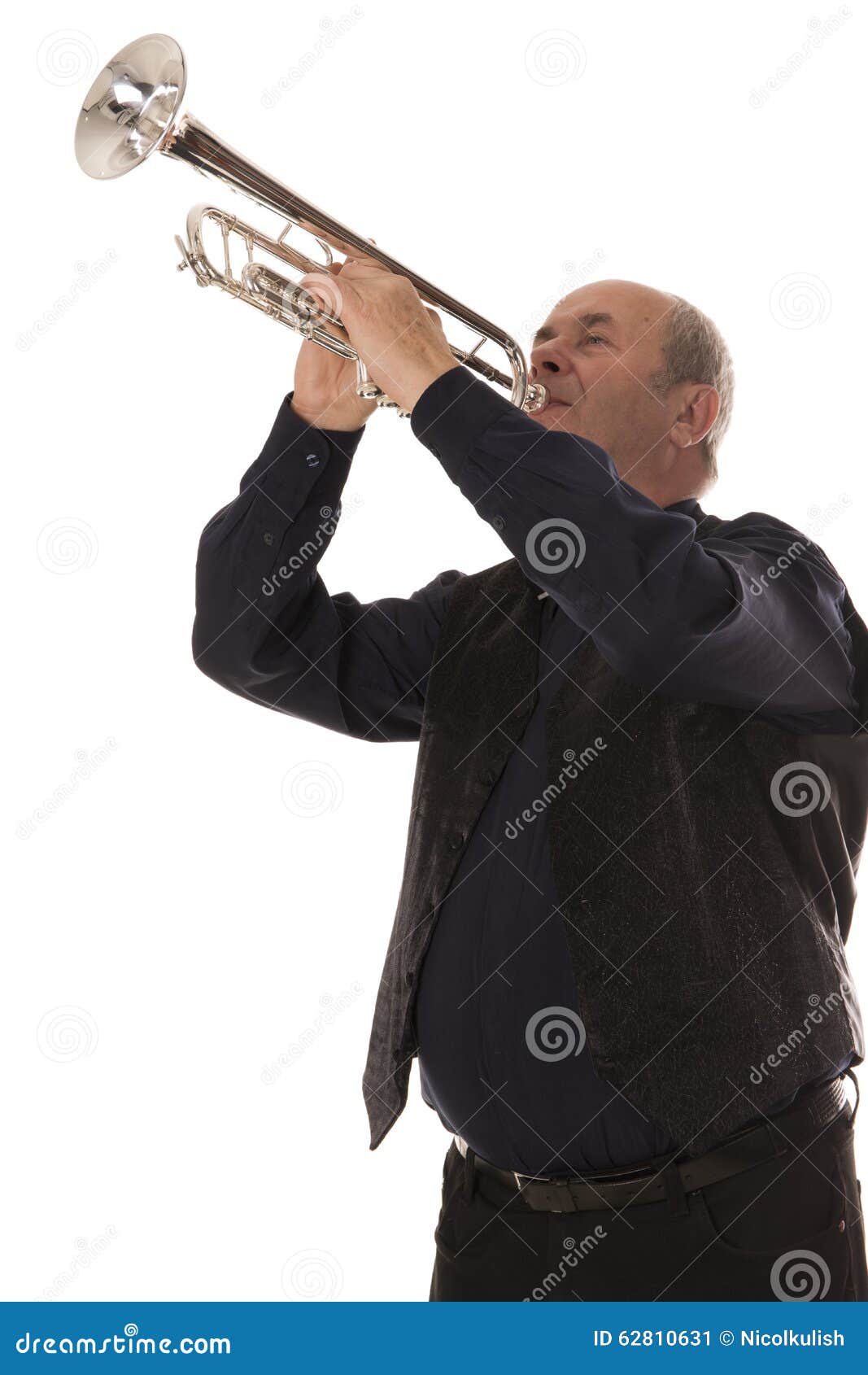 Man playing trumpet stock image. Image of play, player - 62810631