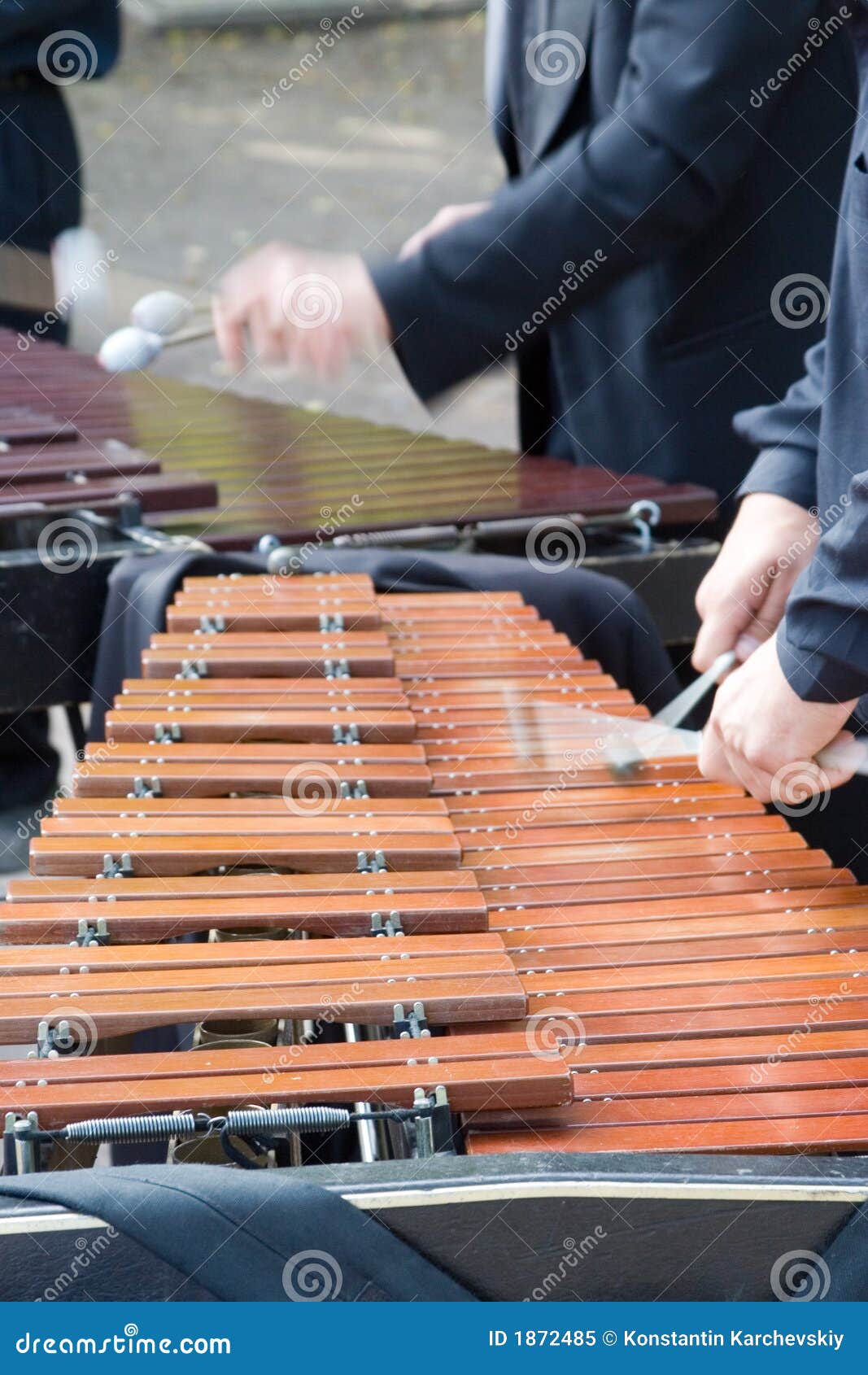 Man playing vibraphon stock image. Image of performer - 1872485