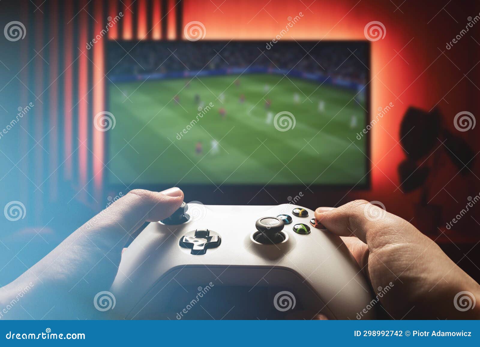 Man Playing Video Games on Gaming Console Stock Photo - Image of gaming ...