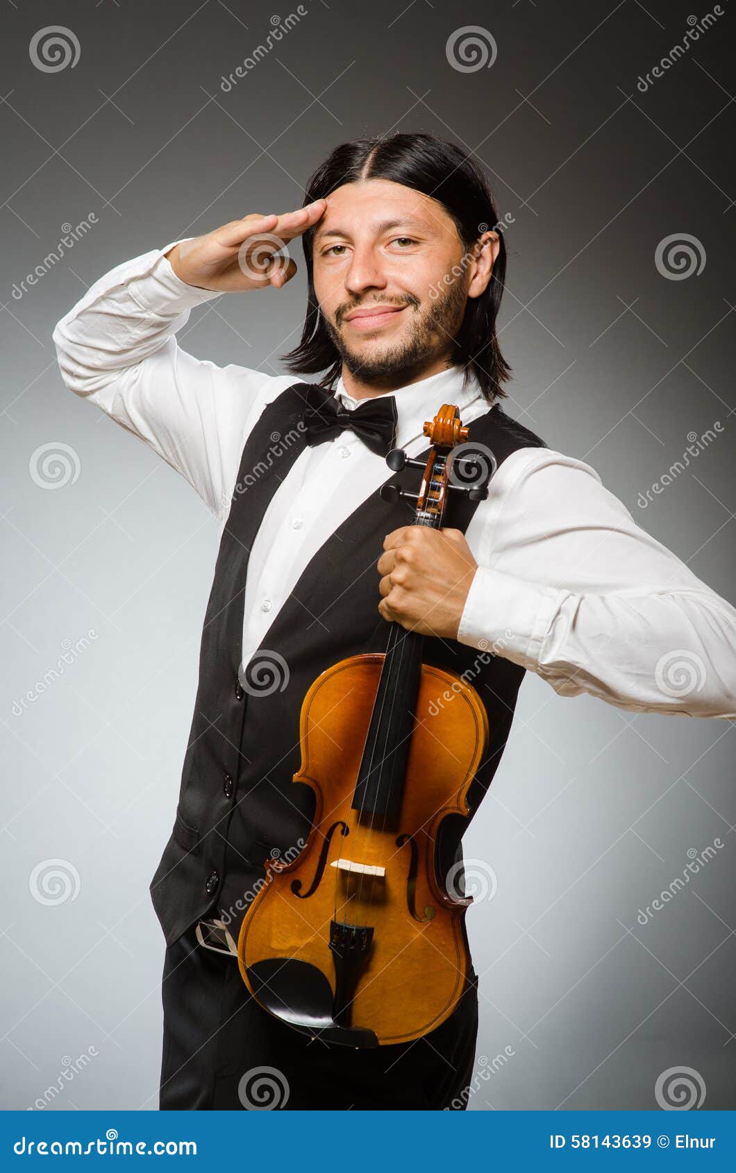 Man playing violin stock image. Image of caucasian, classic - 58143639