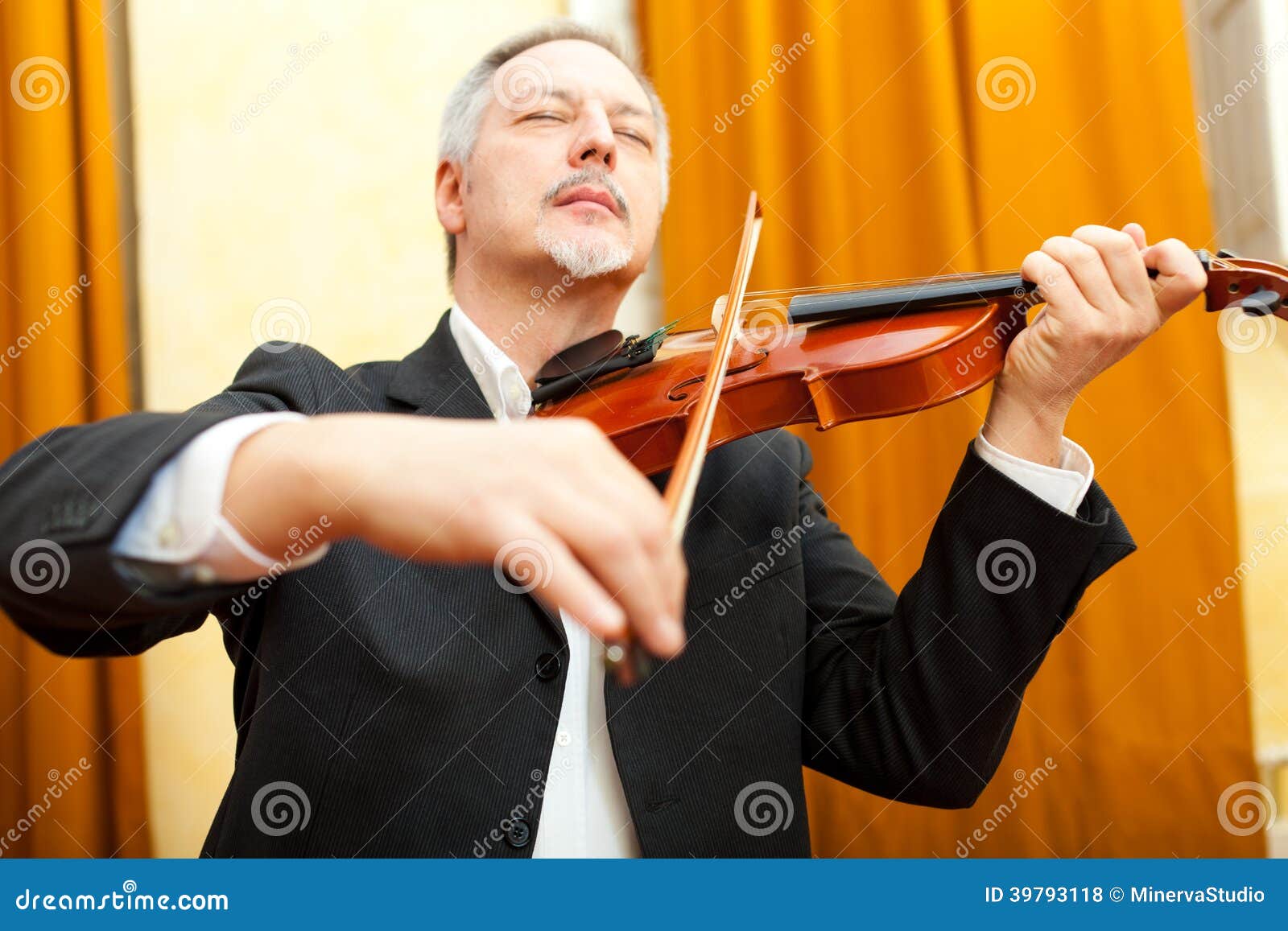 Man playing violin stock photo. Image of male, musical - 39793118