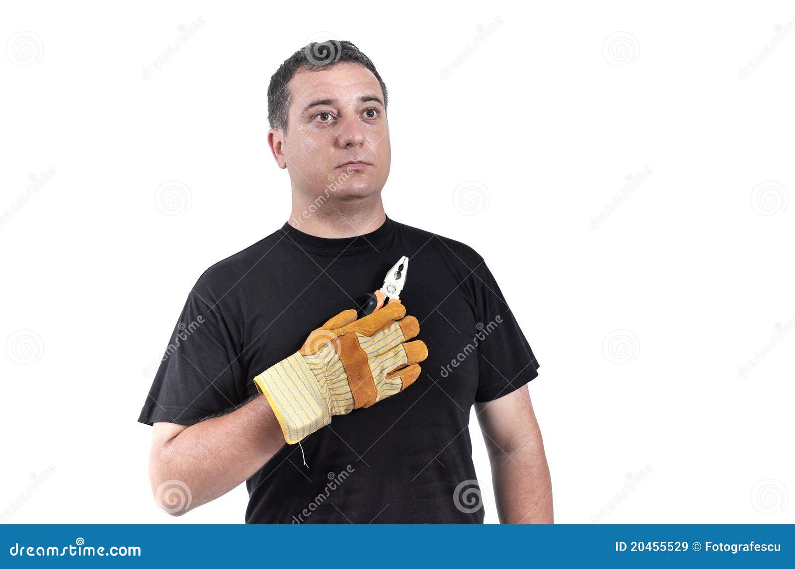 Man with a Pliers in His Hands Stock Image - Image of engineering ...