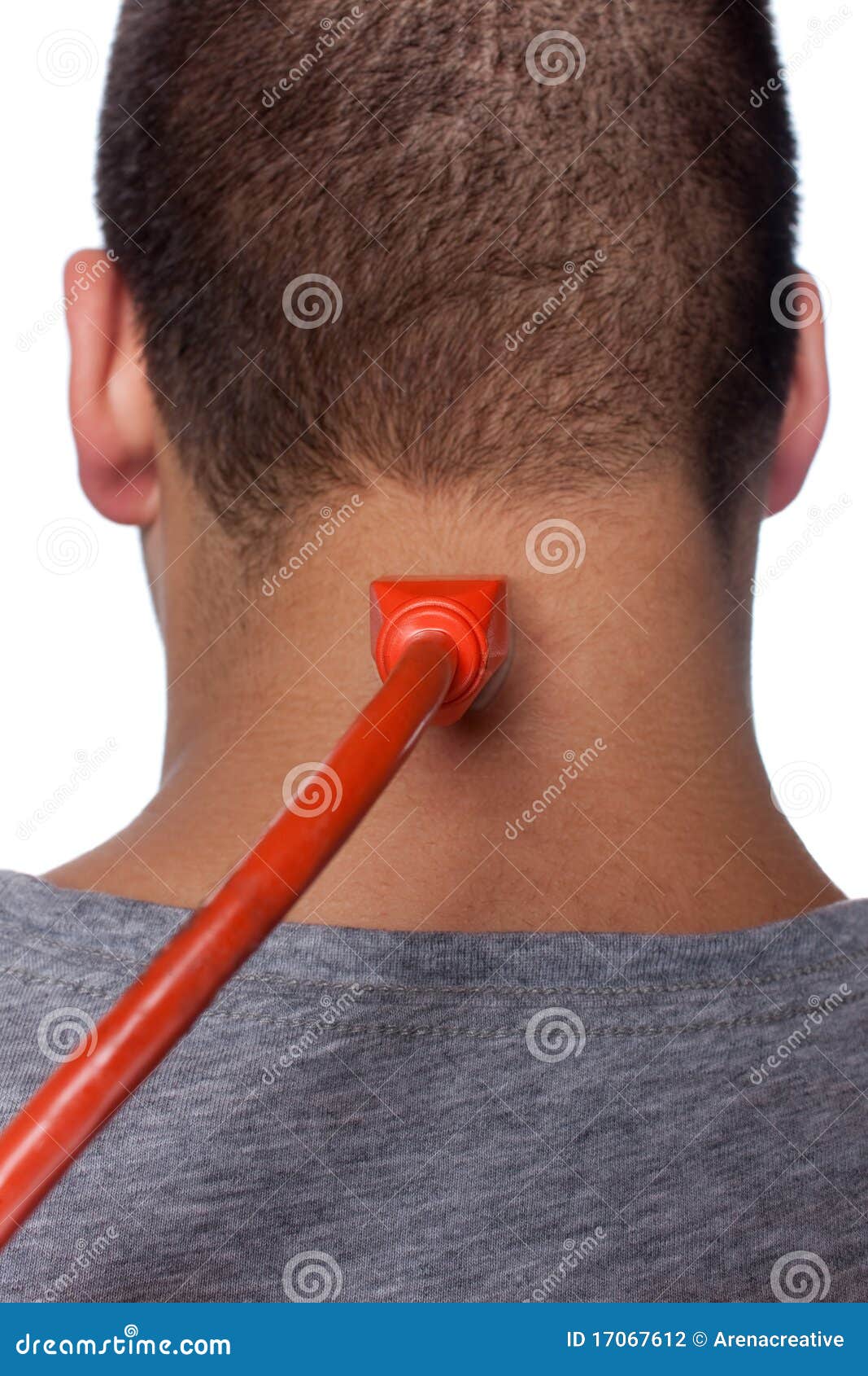 Man Plugged in stock photo. Image of outlet, connect - 17067612