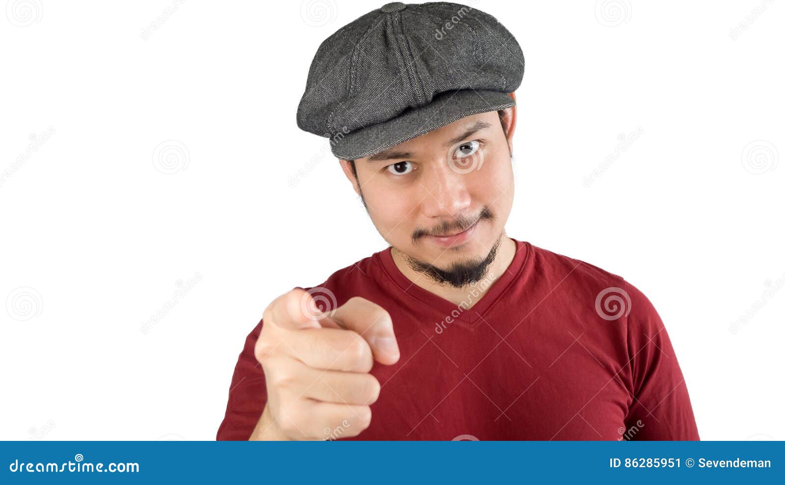 Man Point Finger To Camera. Stock Image - Image of closeup, face: 86285951