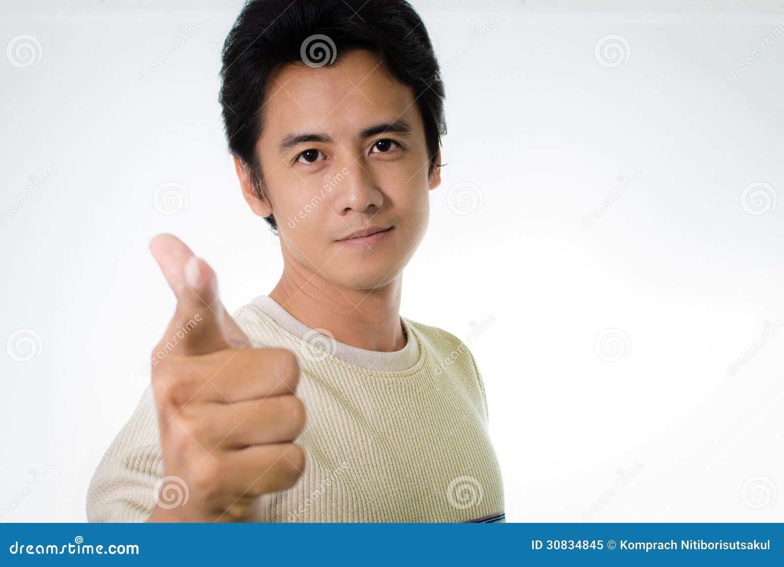 Man point to you stock image. Image of thailand, adult - 30834845