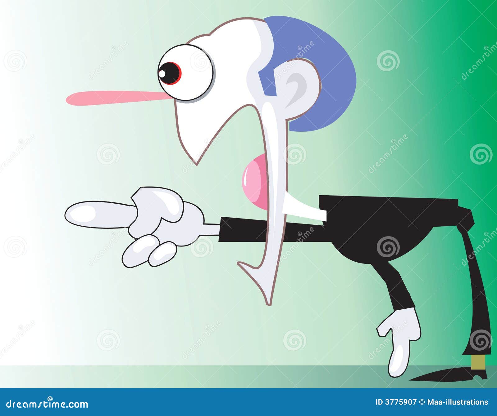 Man pointer stock vector. Illustration of cheerful, expression - 3775907