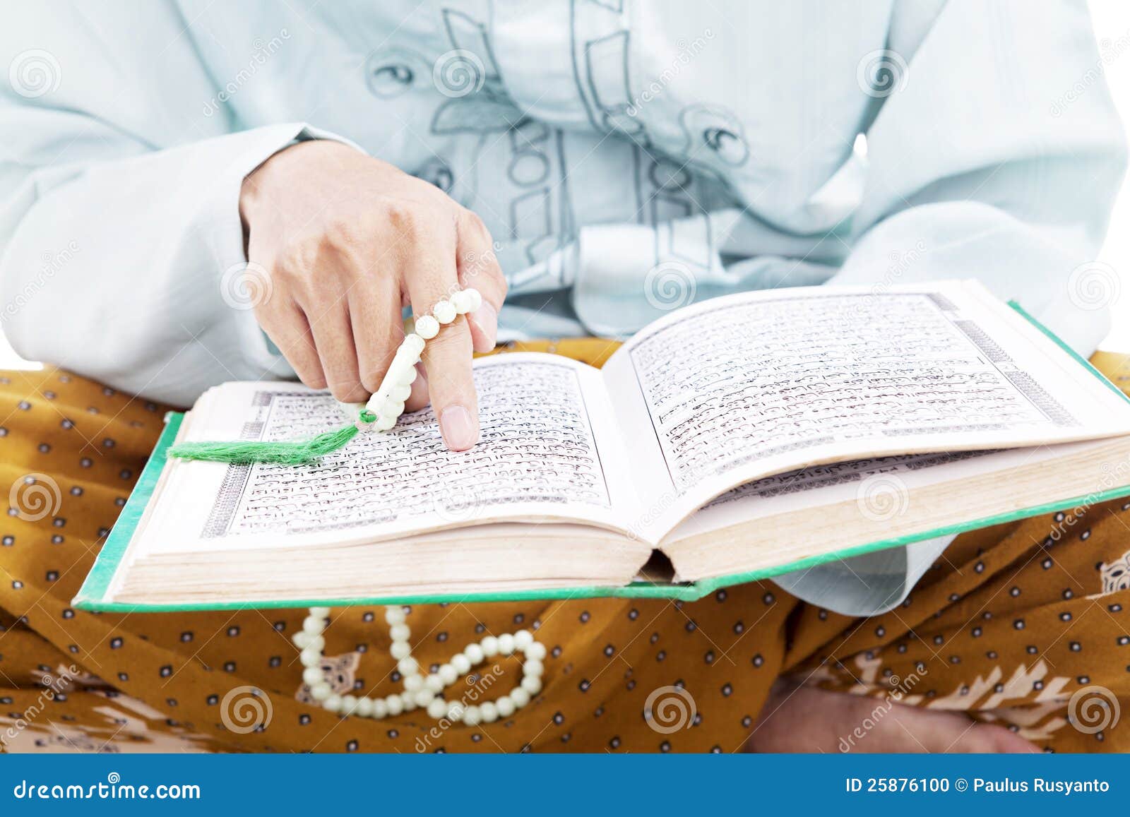 Man pointing at al-quran stock photo. Image of koran - 25876100