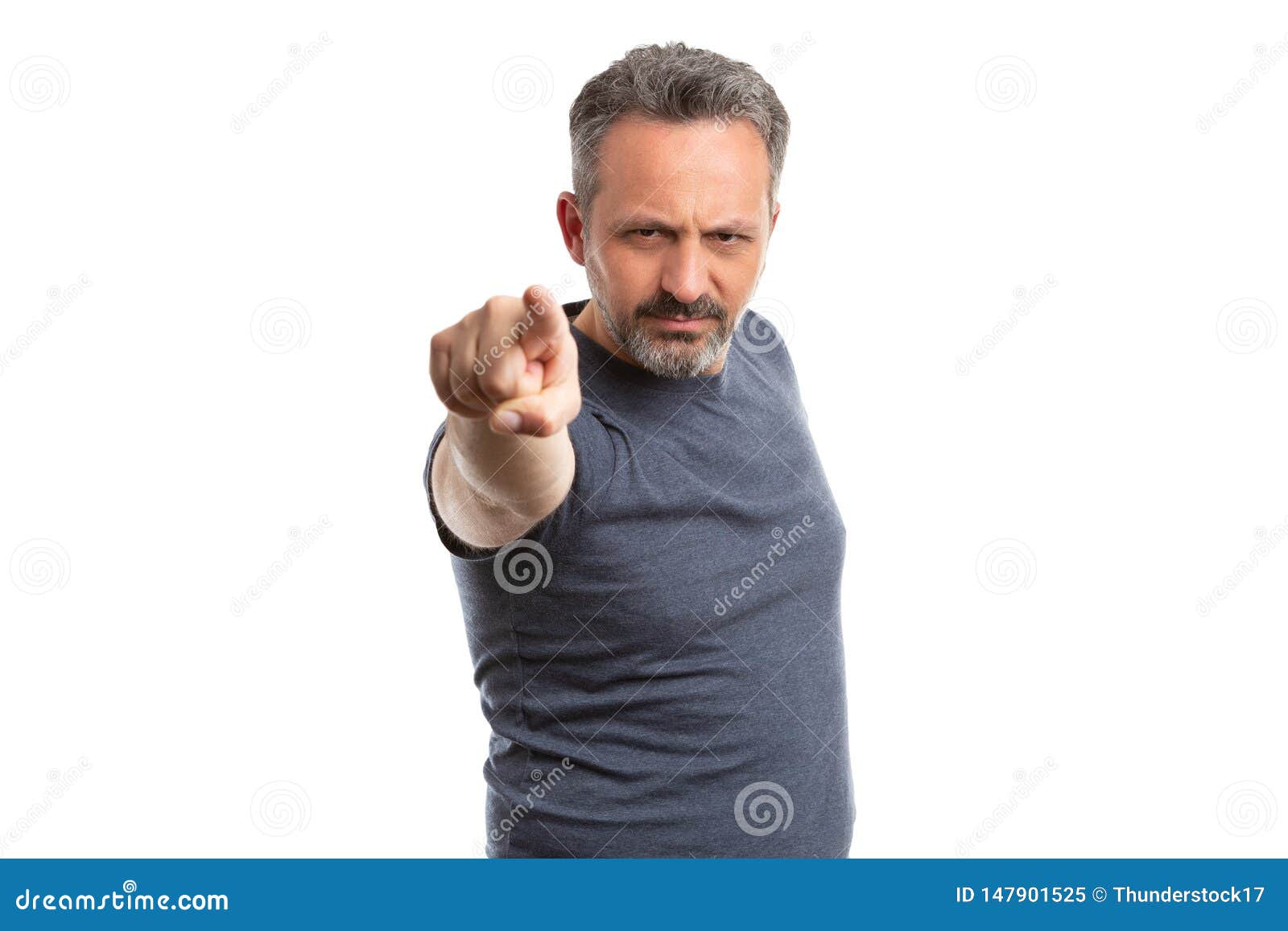 Man Pointing at Camera with Serious Expression Stock Image - Image of ...